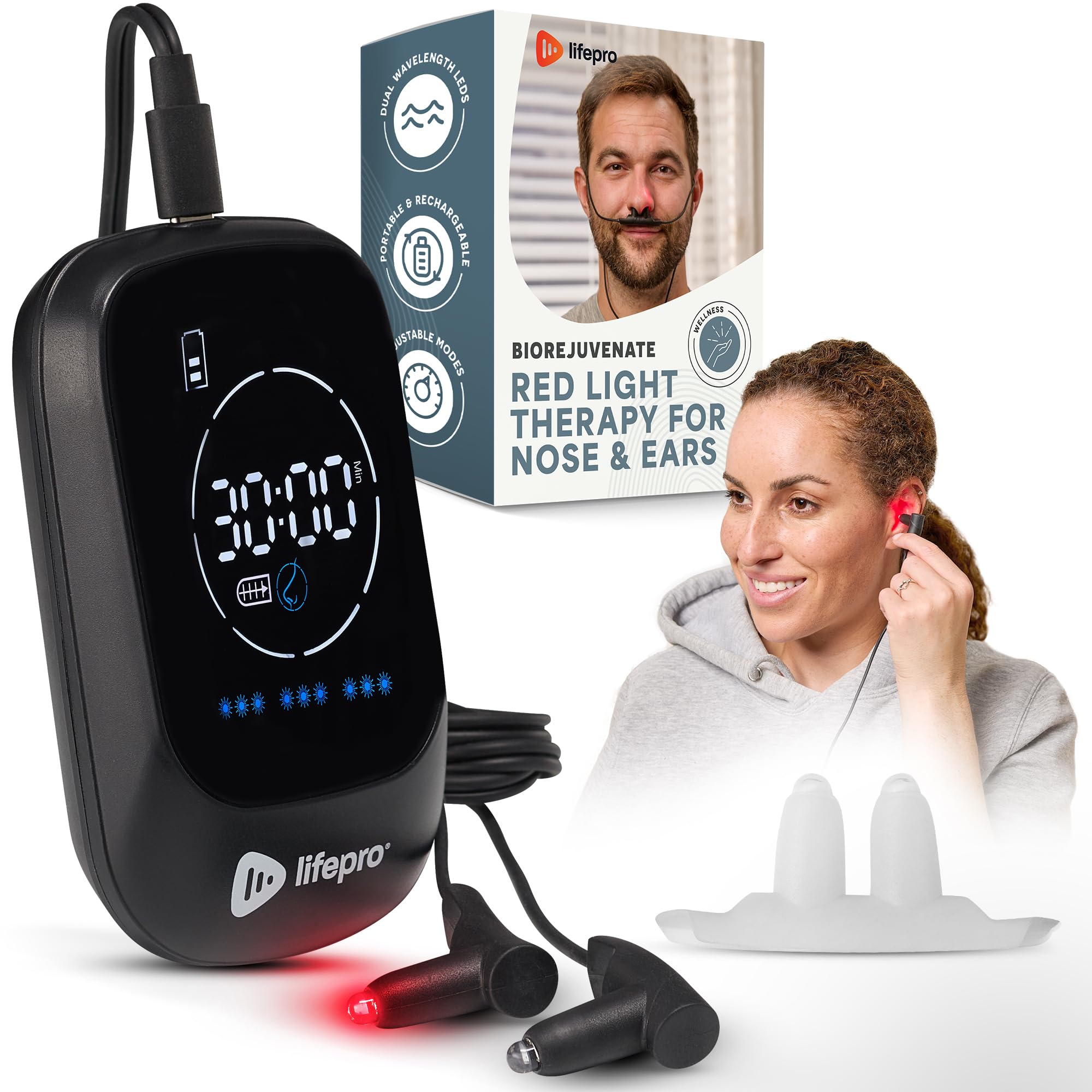 Snapklik.com : Lifepro Red Light Therapy Device For Nose & Ears ...