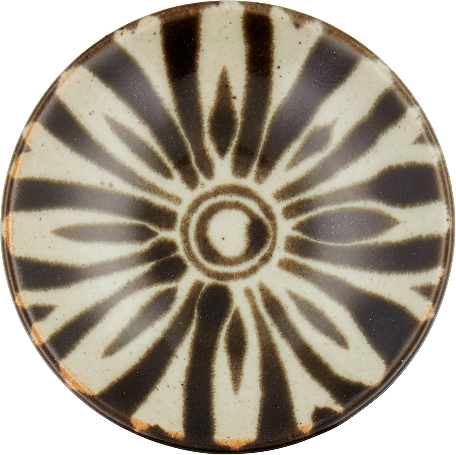 Amazon.com: つかもと(Tsukamoto) Mashiko Ware PS2-3 Persian Crest Plate, 3.7 ...