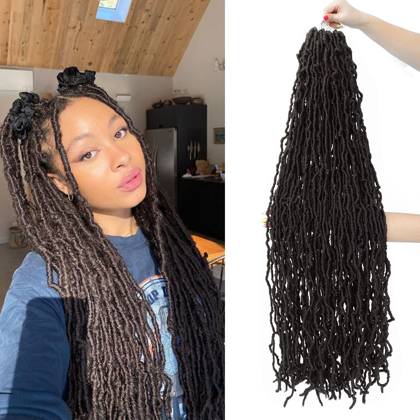 36 Inch Faux Locs Crochet Hair Soft Locs Crochet Hair | Desertcart ...