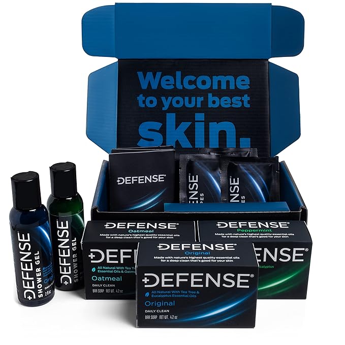 Amazon.com : Defense Soap Variety Gift Set | Tea Tree, Peppermint ...