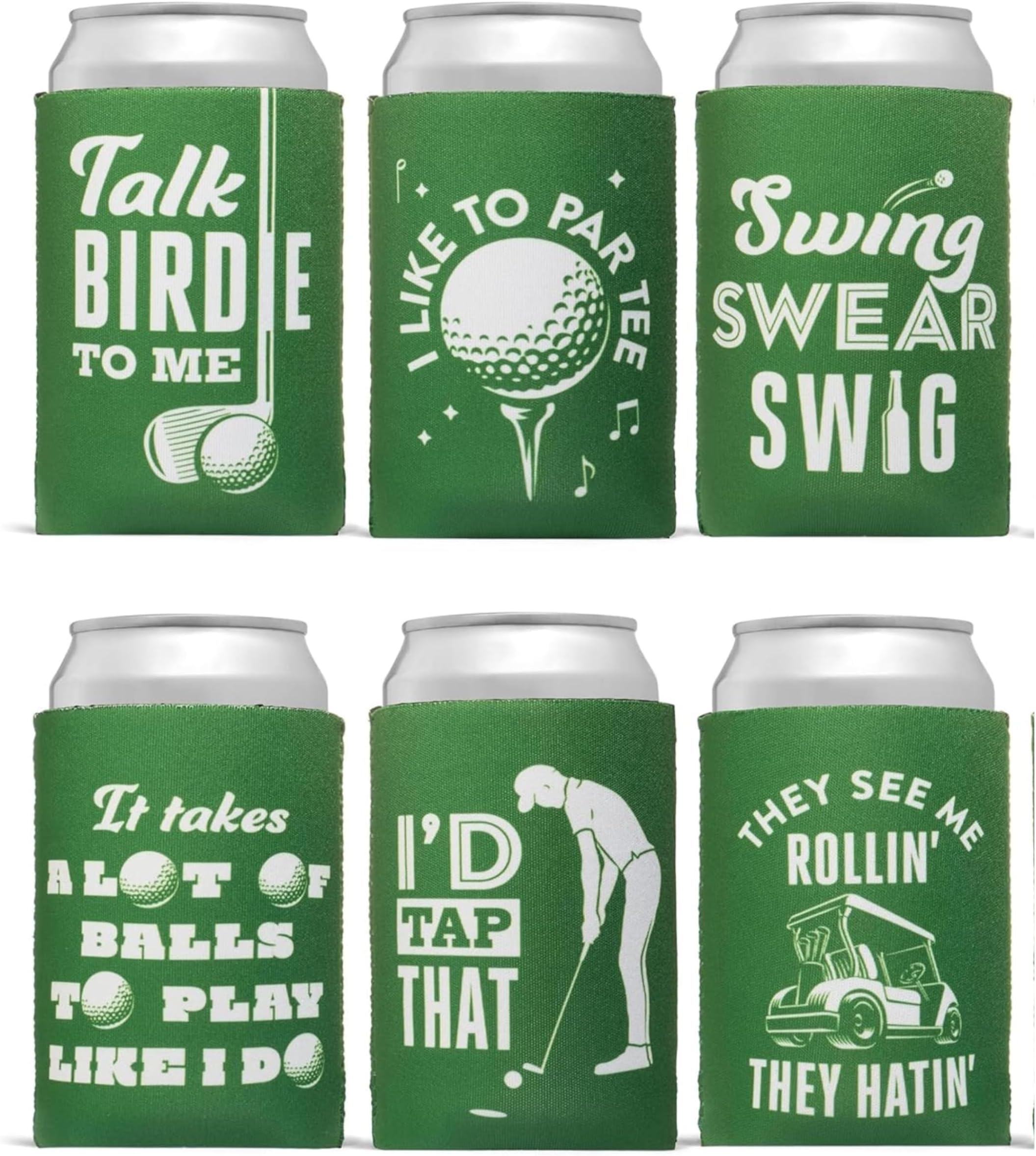Amazon.com: 8 Pack Golf Beer Coolers, Golf Party Favors, Golf Drink ...