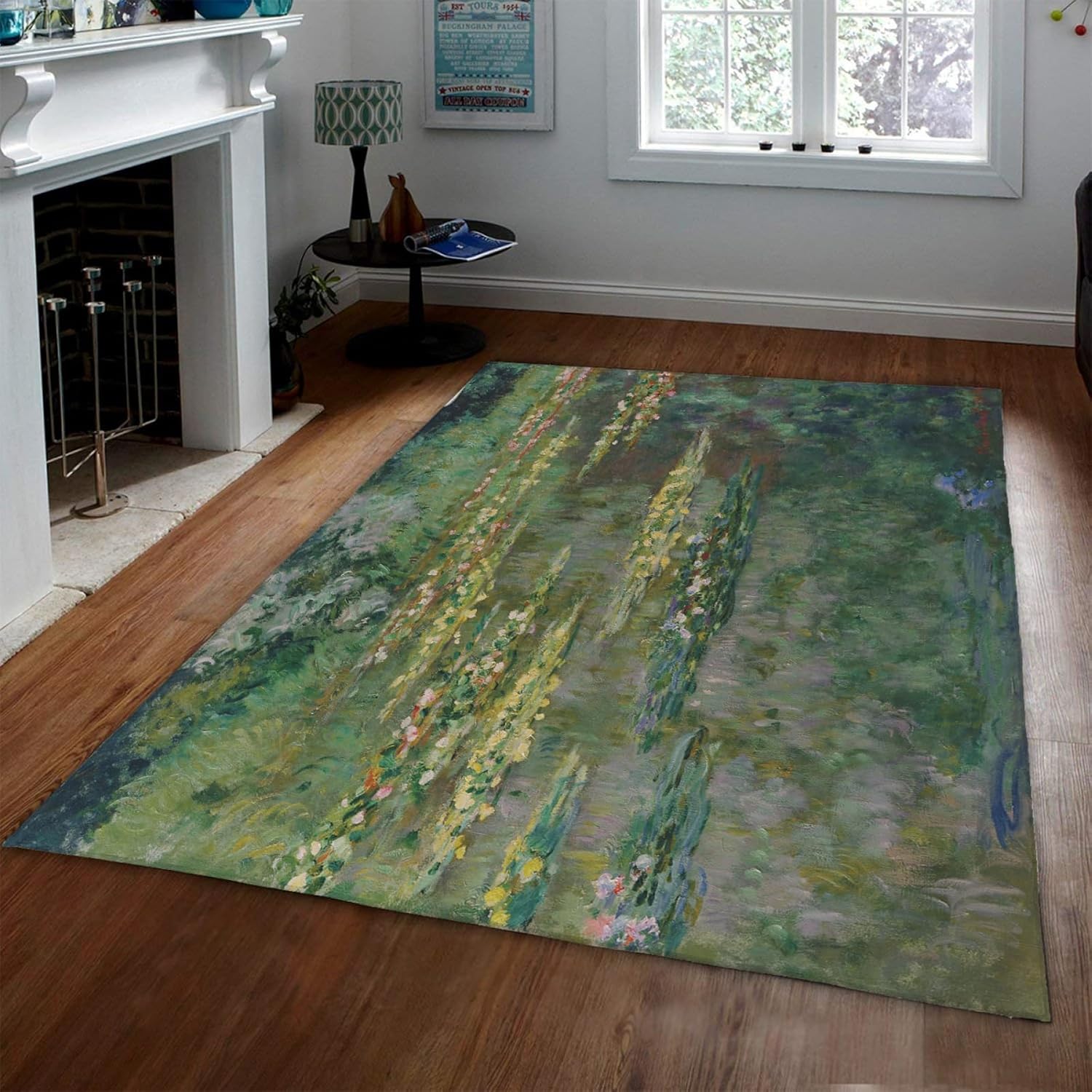 Amazon.com: CIHCOHOME Water Lilies by Claude Monet Area Rugs ...