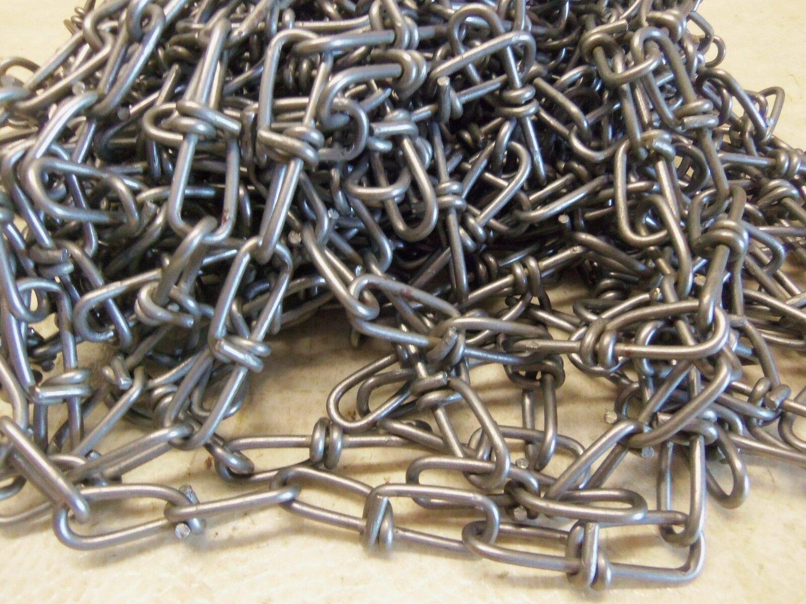 Amazon.com : Montree Shop 100 Feet of # 2/0 Twin Loop Chain Trapping ...