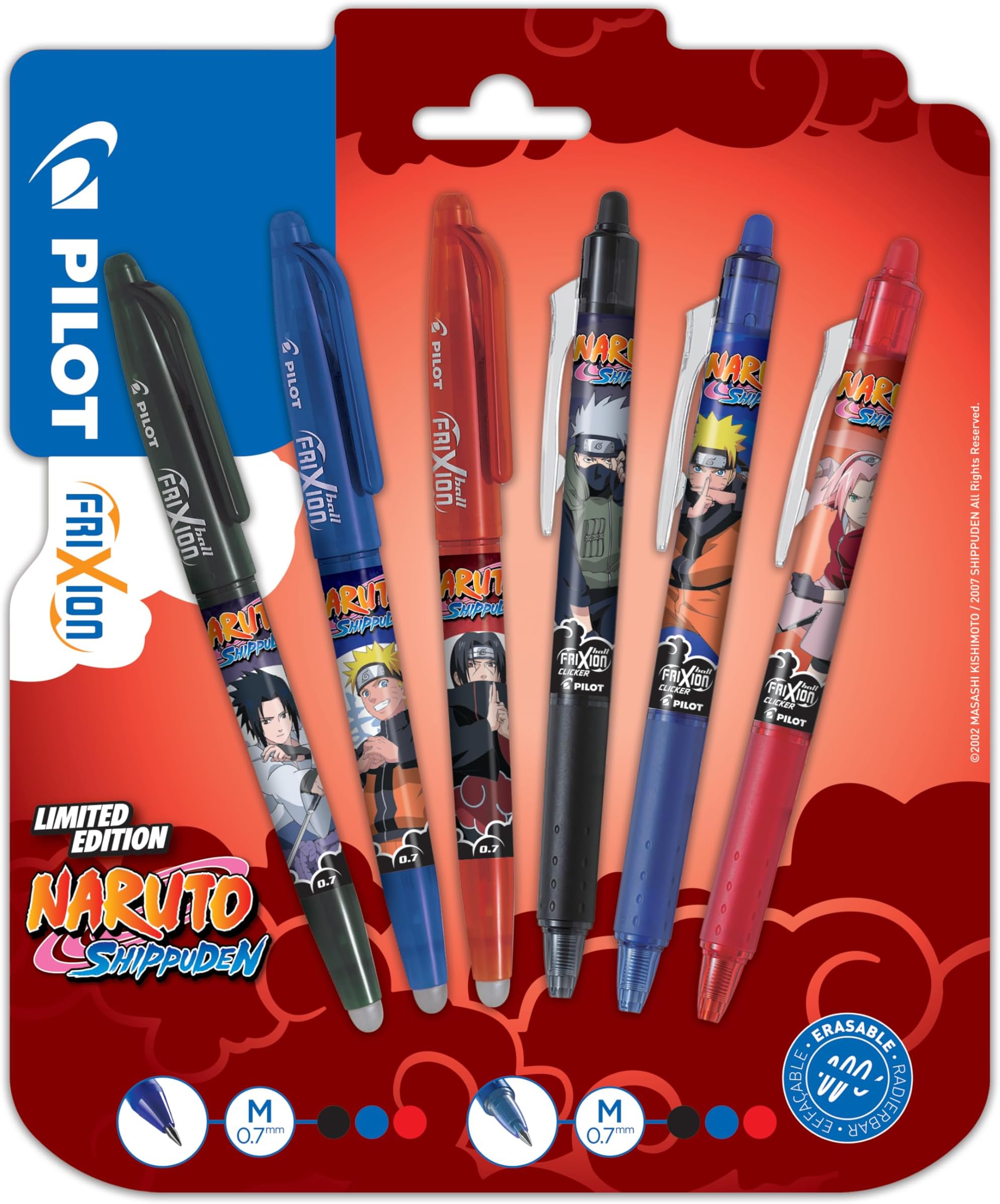 Amazon.com: Pilot FriXion Ball & FriXion Ball Clicker Pens - Set of 6 ...