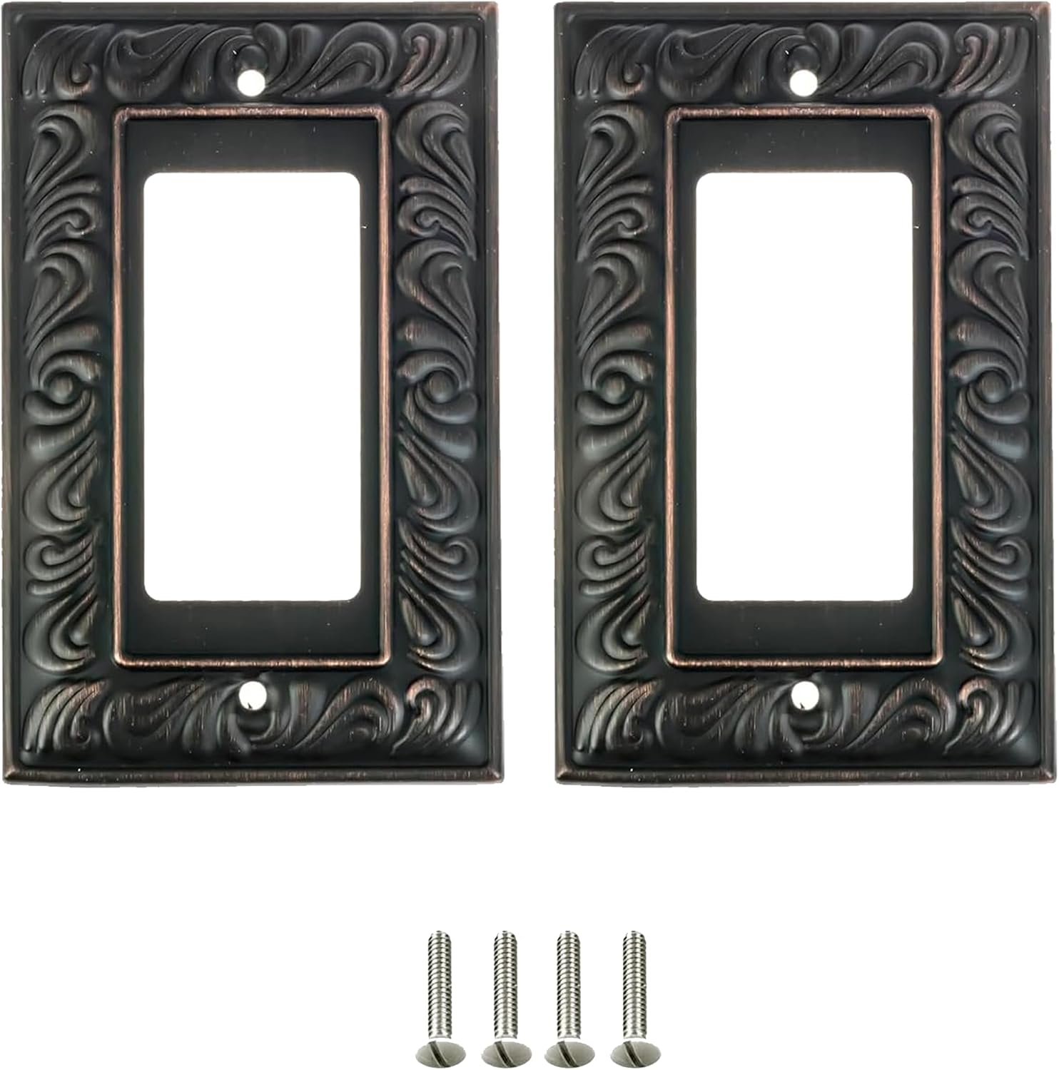 SleekLighting | Beveled Aged Bronze Wall plates | Electric Outlet and ...