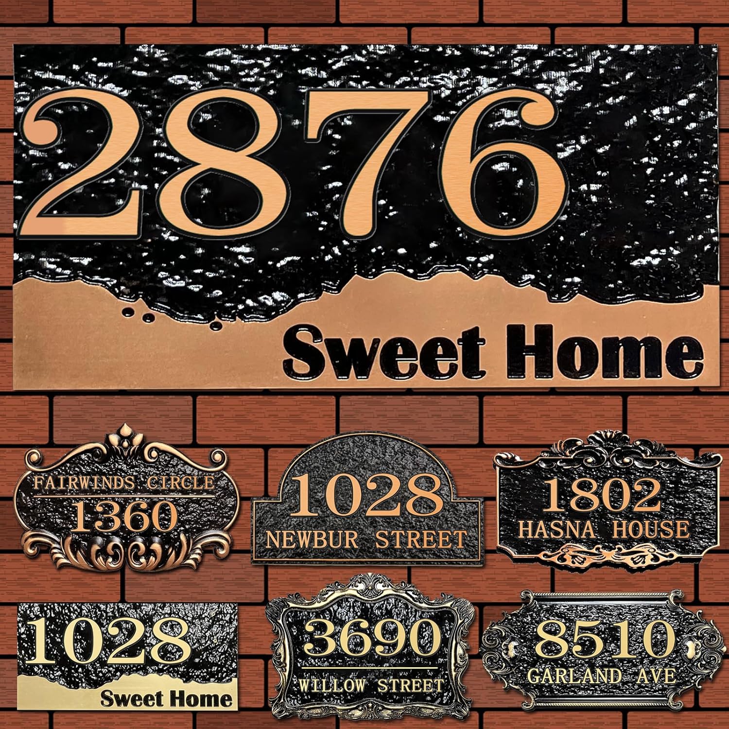 Amazon.com: Personalized Address Plaques for House Custom Acrylic ...