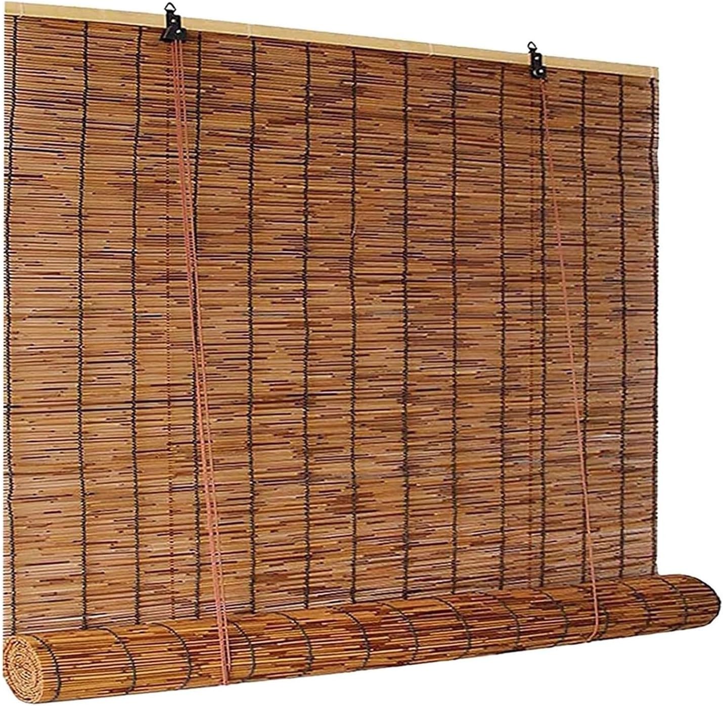 Amazon.com: Bamboo Roll-up Blinds, Outdoor Patio Shades Bamboo Cordless ...
