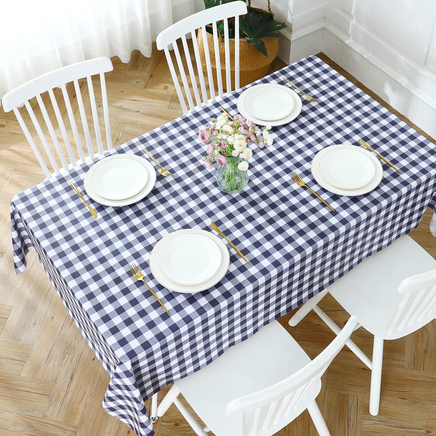 Snapklik.com : Romanstile Rectangle Vinyl Tablecloth, 100% Waterproof ...
