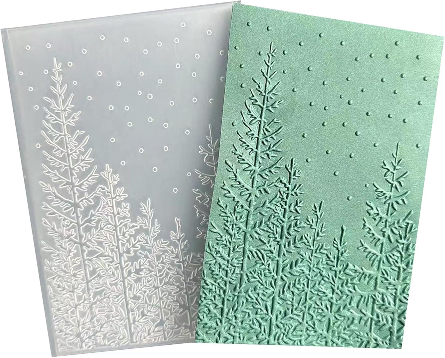 Amazon.com: DIYology 3D Christmas Woodland Embossing Folders for Card ...