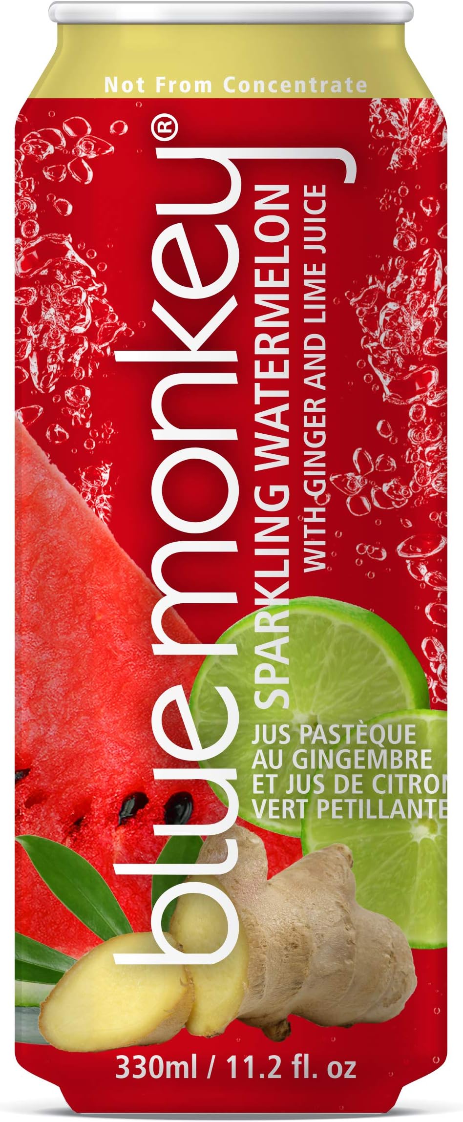 Amazon.com : blue monkey Sparkling 55% Watermelon Juice, 11.2 Fl Oz ...