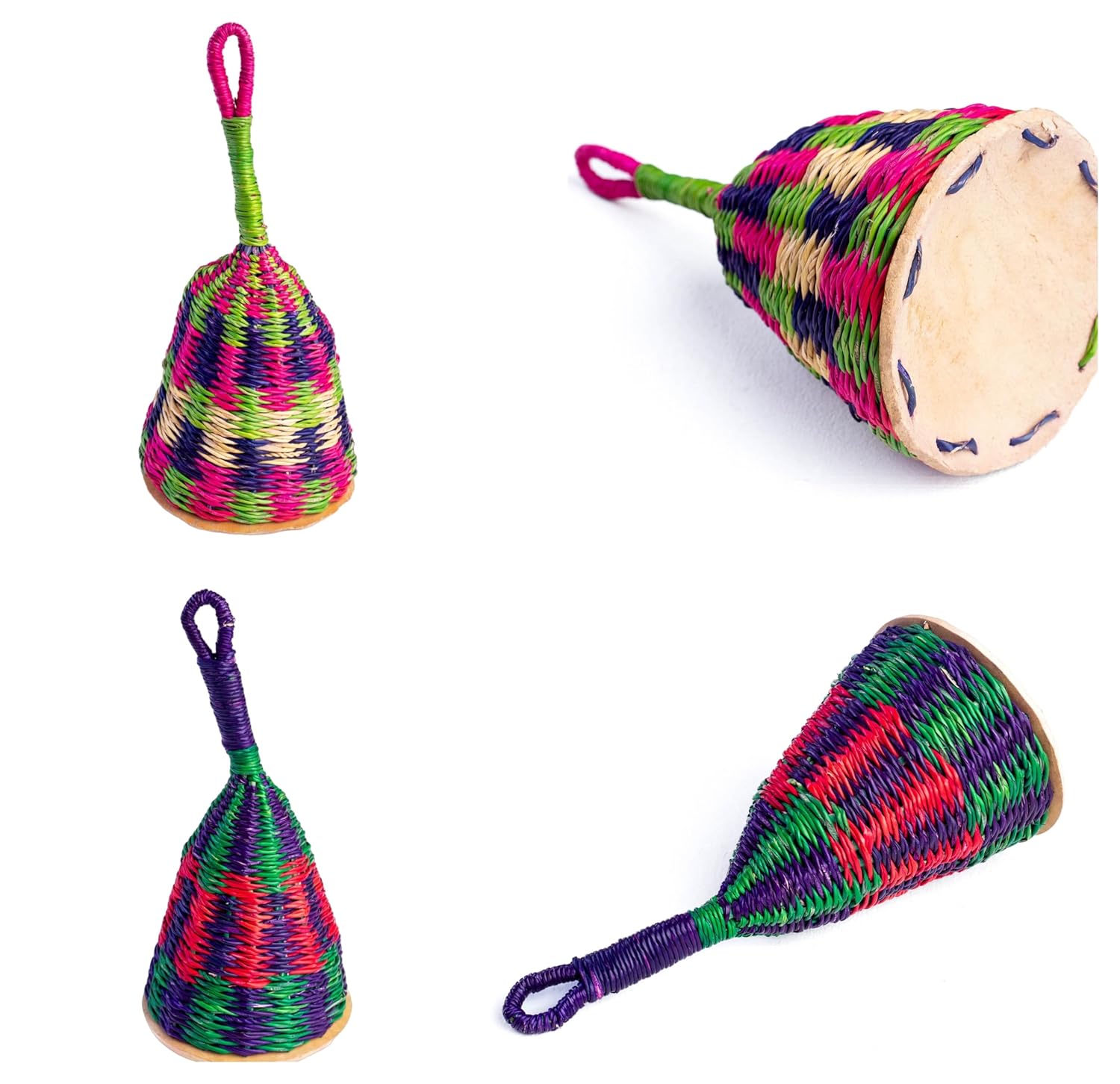 Amazon.com: Handwoven In Ghana Rattan Single Caxixi Jingle Shaker ...
