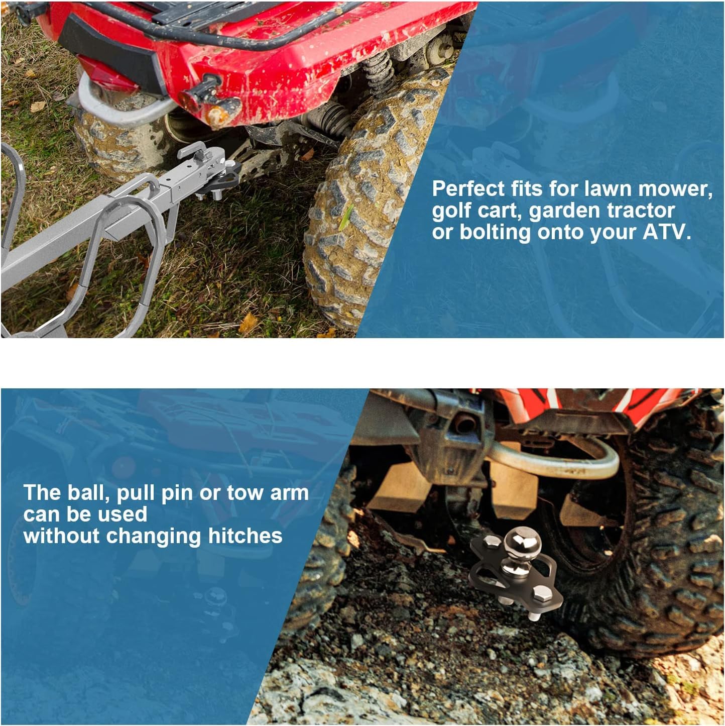 Snapklik.com : 3-Way Trailer Hitch Adapter