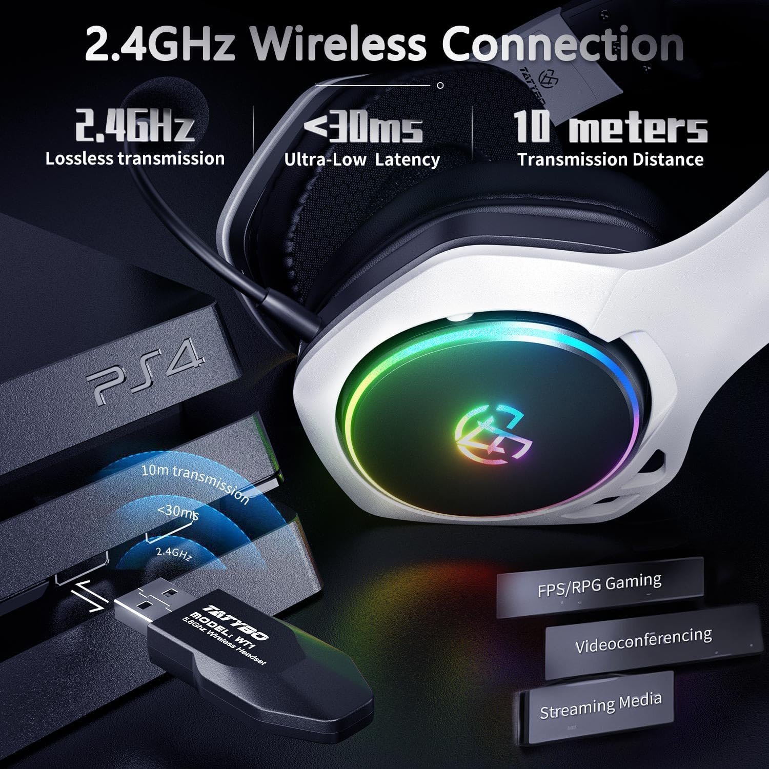Tatybo WT01 Wireless Gaming Headset User Manual