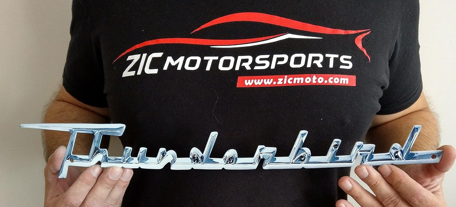 Amazon.com: ZIC Motorsports Ford Thunderbird Script Metal Garage Wall ...