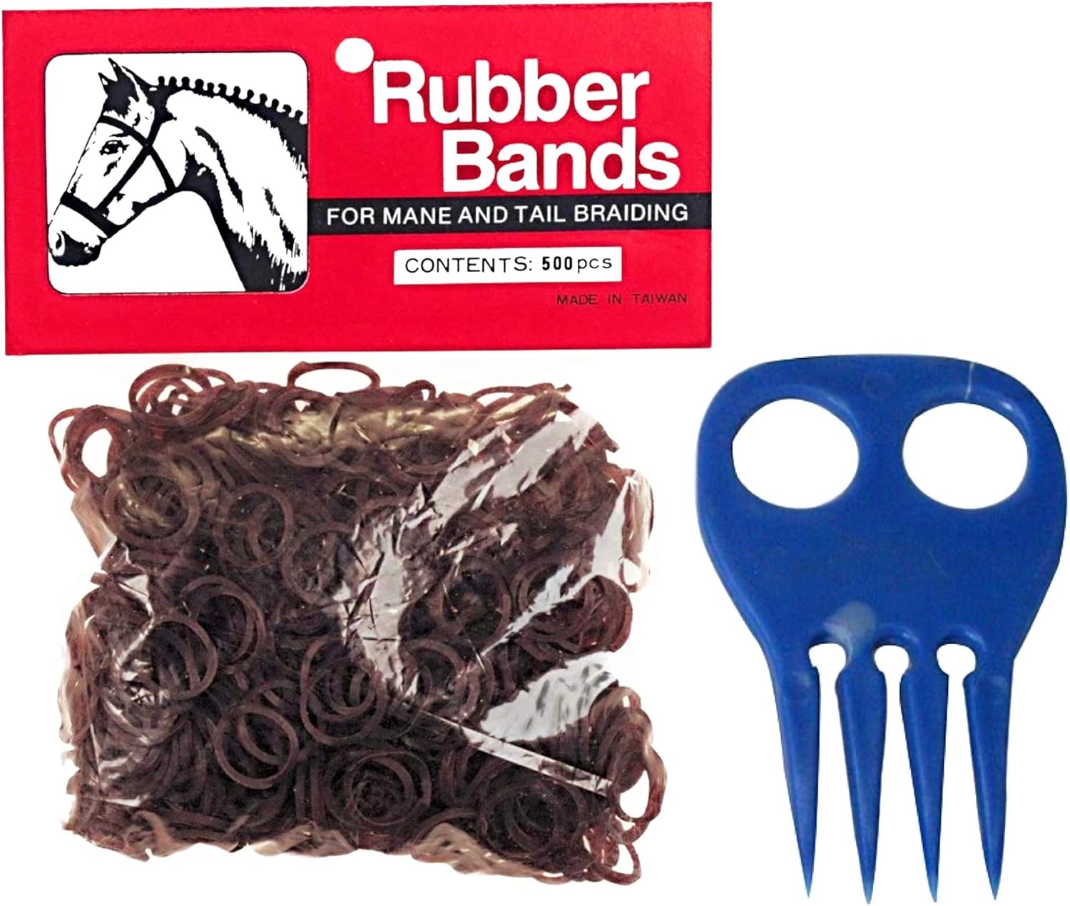 Amazon.com : Horse Mane Braiding and Banding Bundle - Mane/Tail Rubber ...