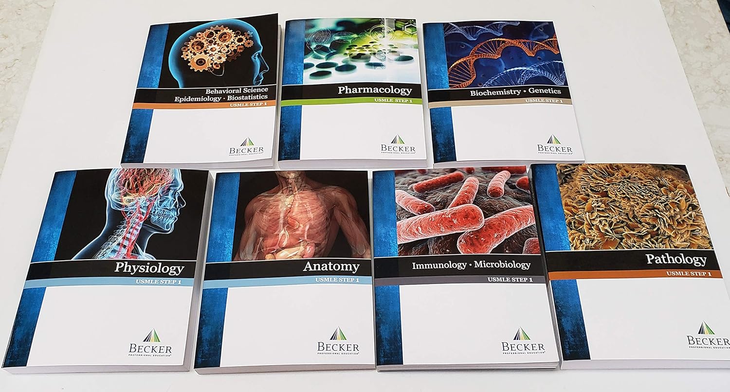 USMLE Step 1 Review Becker Anatomy Physiology Pathology Biochemistry ...