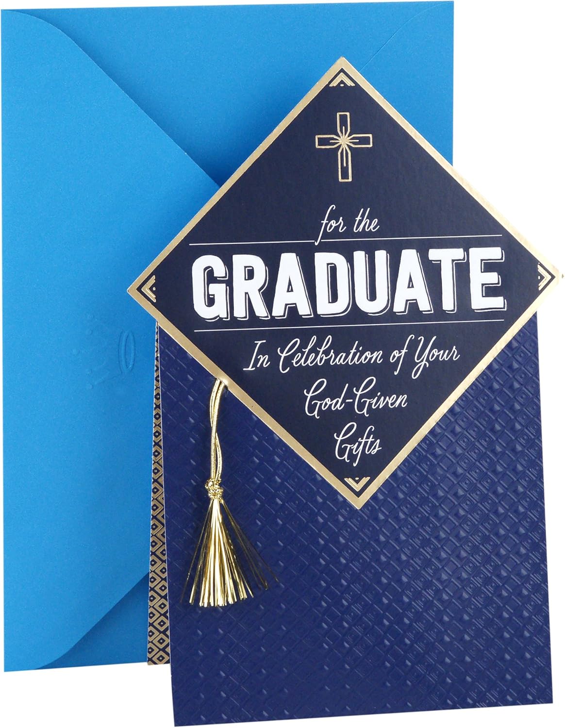 Amazon.com : Hallmark Mahogany Religious Graduation Card (Gold Tassel ...