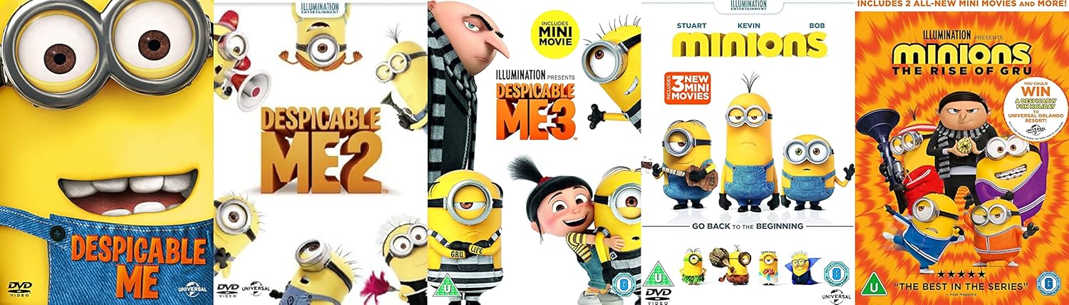 Despicable Me & Minions Set UK Release DVD - Despicable Me / Despicable ...