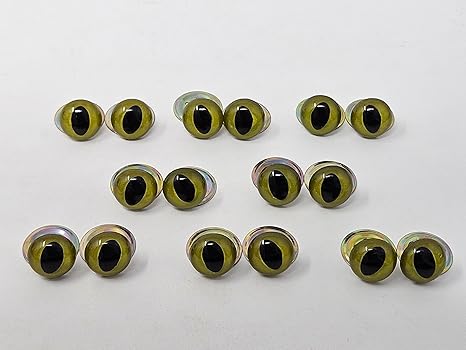 Amazon.com: Pair of Zim's 15mm Cat Eyes Plastic Kitty Safety Eyes for ...