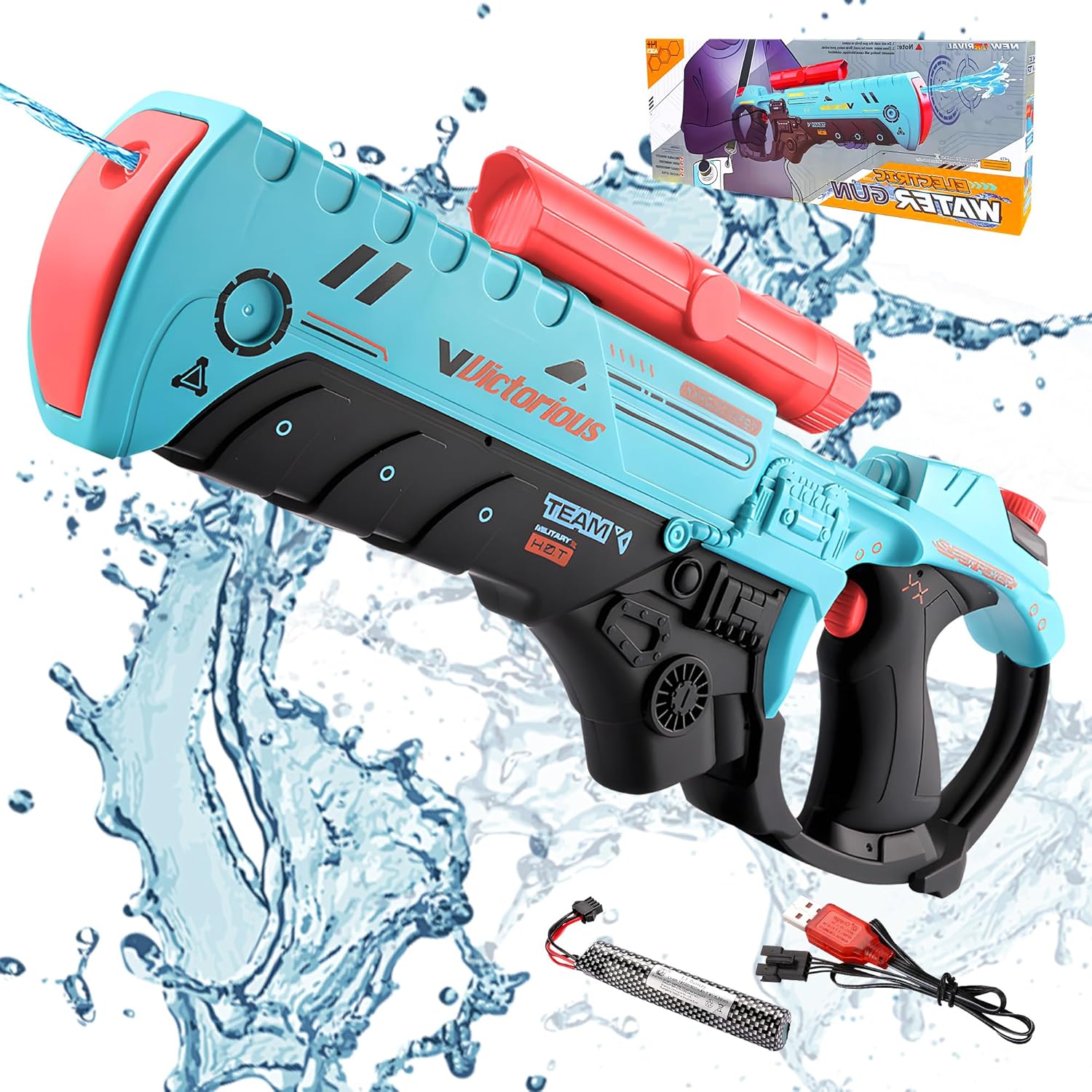Amazon.com: ROHSCE Electric Water Gun, Most Powerful Automatic Water ...
