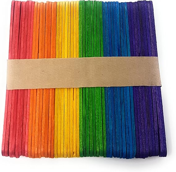 Wooden Lolly Sticks [Mixed, Pack of 50] : Amazon.co.uk: Home & Kitchen