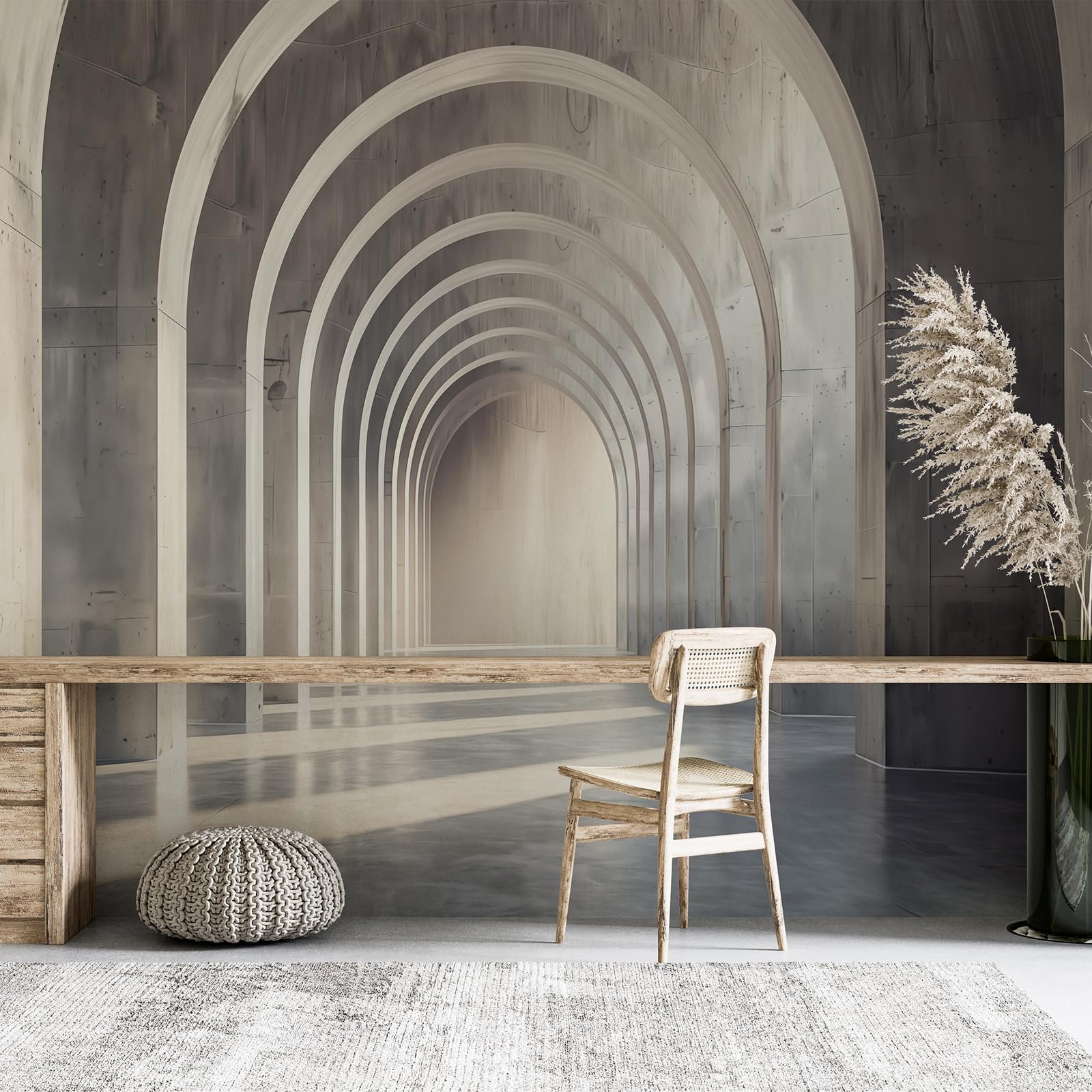 Archway Wall Mural Peel and Stick Modern Space 3D Door Mural Wallpaper ...