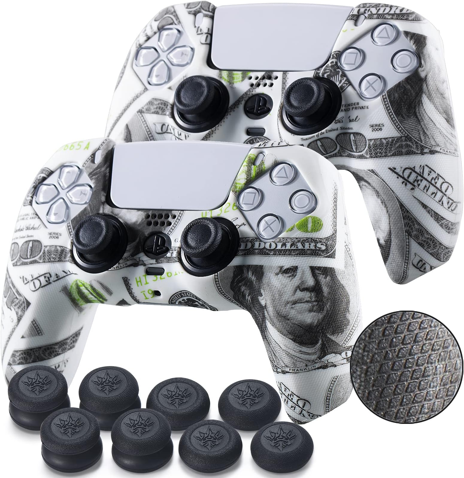 YoRHa Grip Texture Silicone Skin for PS5 Dualsense Controller x 2(US ...