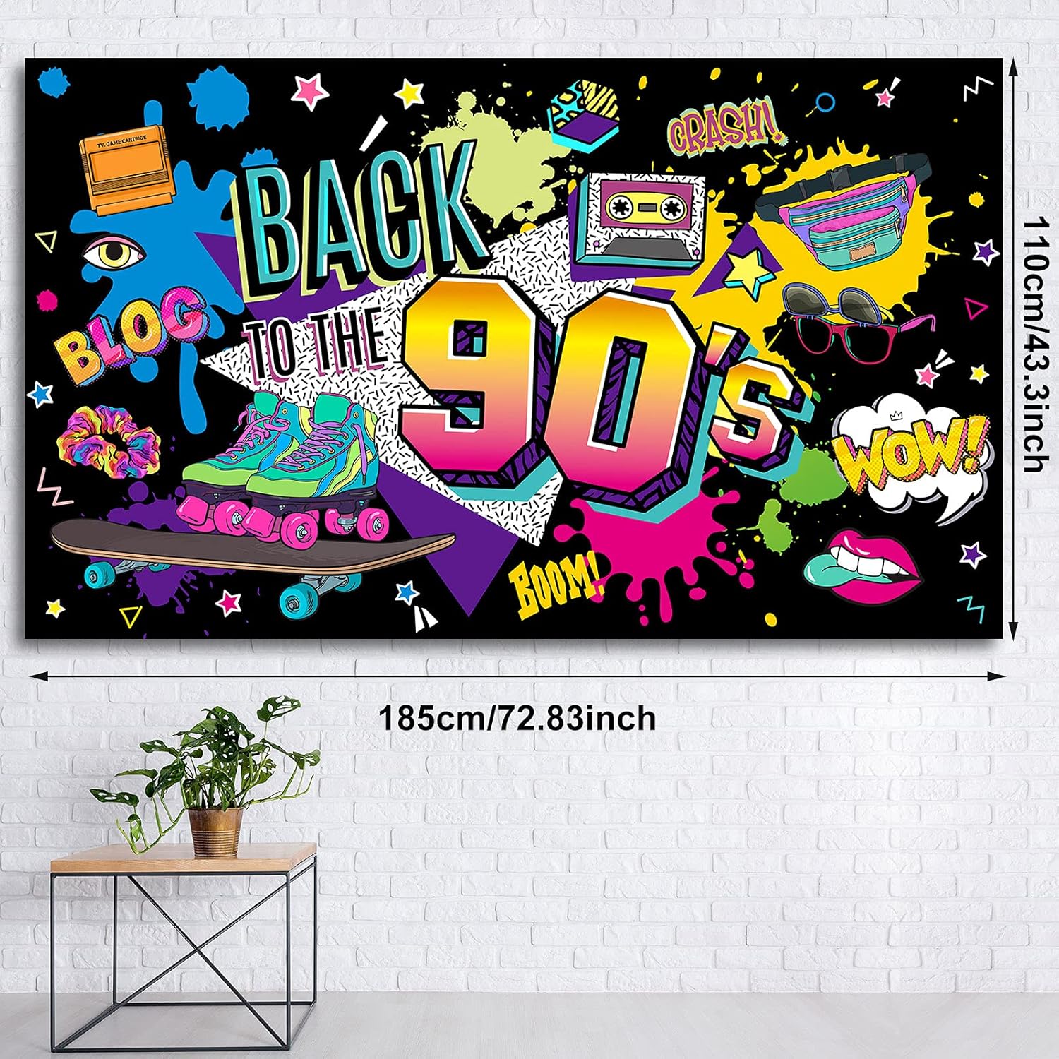 Irenare 90s Retro Party Backdrop - Hip Hop Graffiti Australia | Ubuy