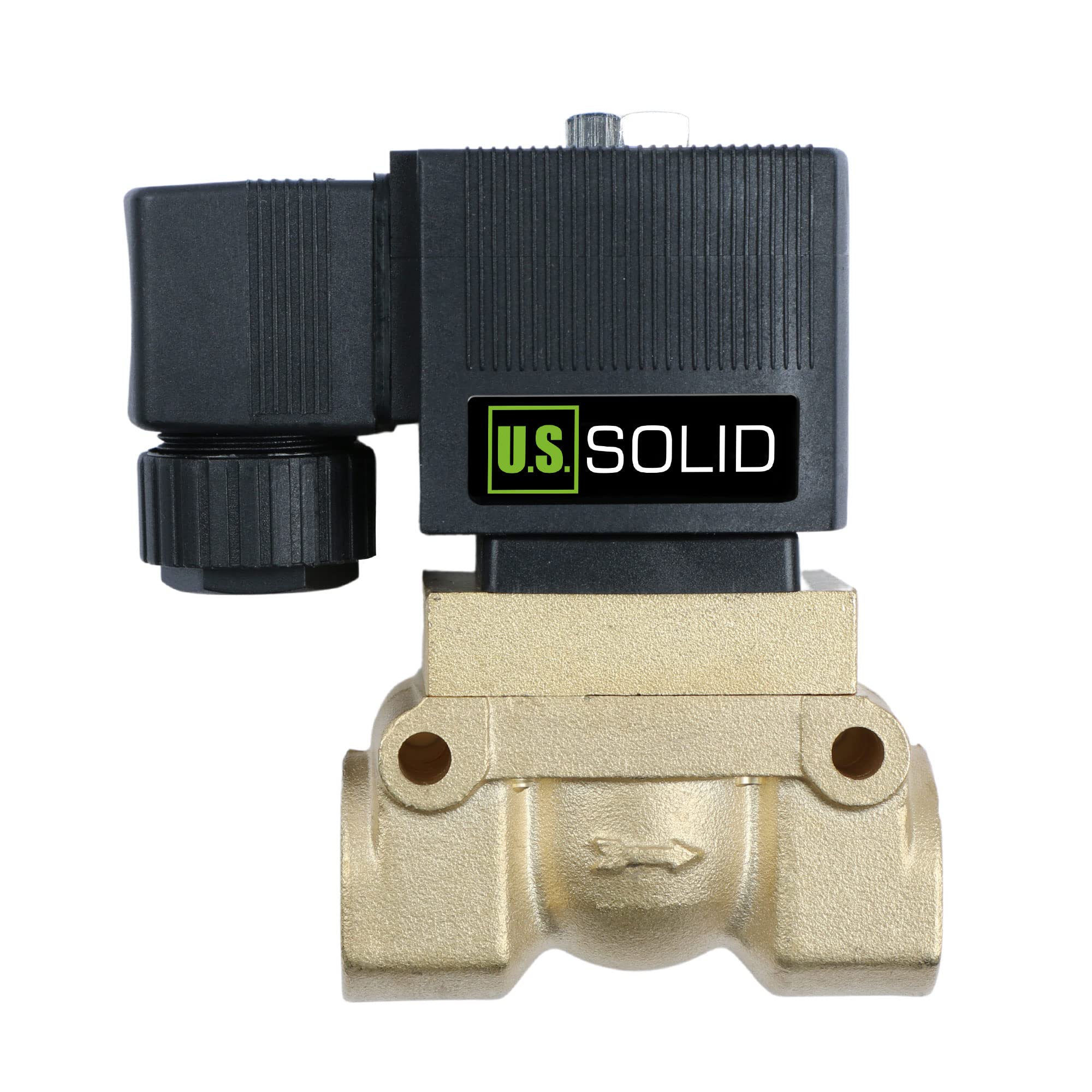 Amazon.com: U.S. Solid High Pressure Solenoid Valve - 1/2 12V DC Brass ...
