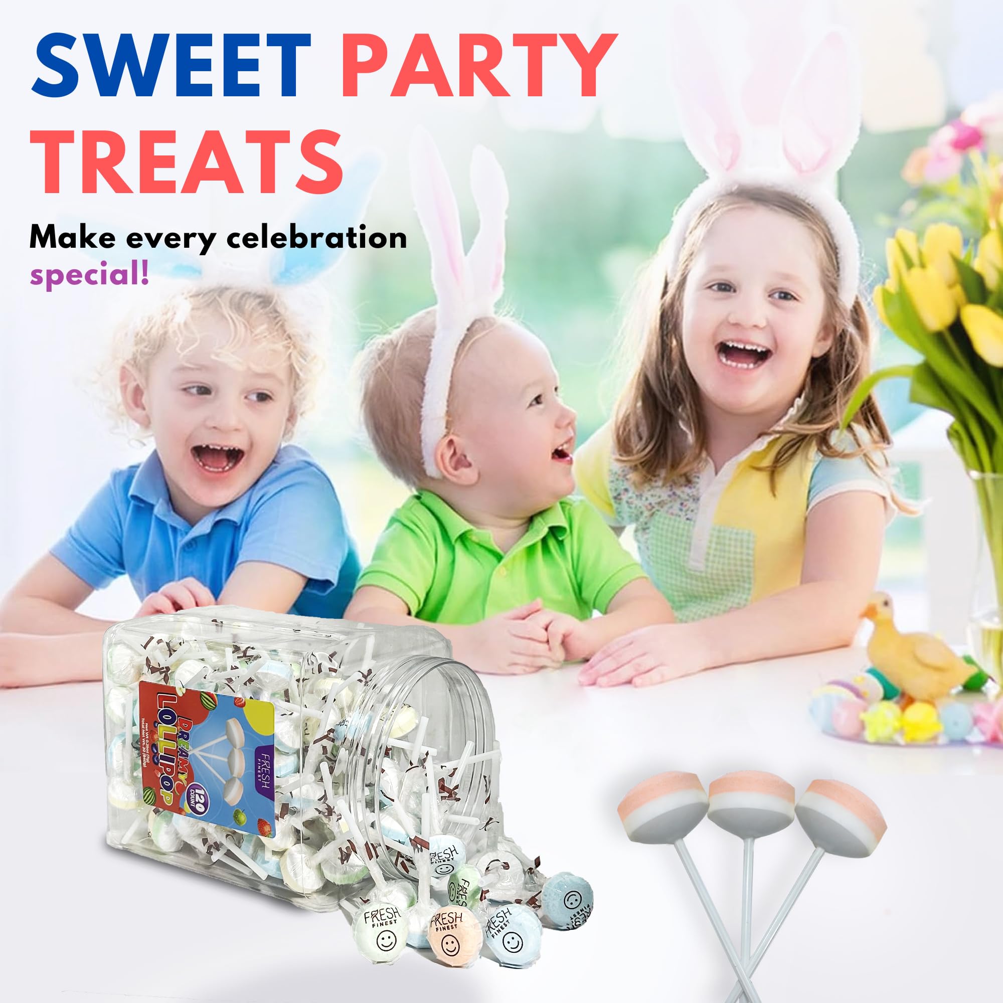 Snapklik.com : Fresh Finest Bulk Round Dreamy Lollipops - Individually ...