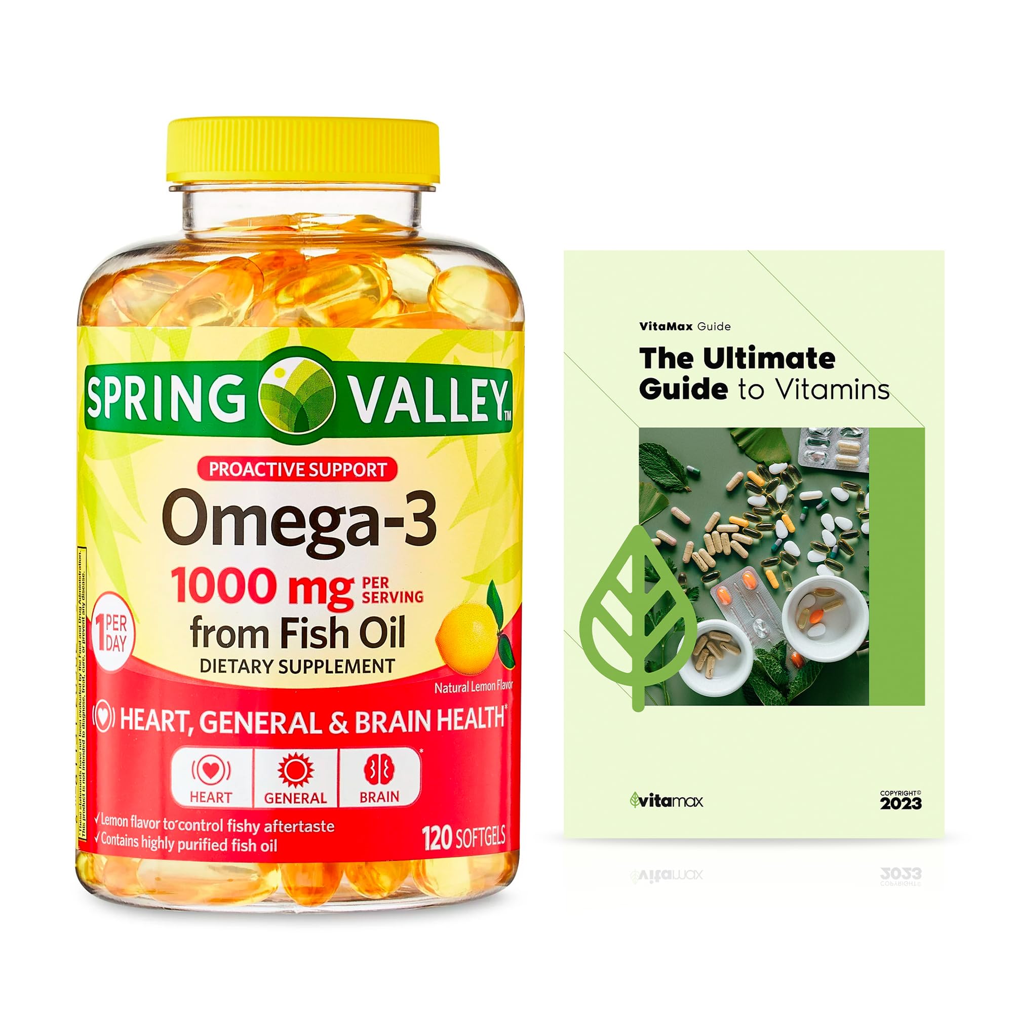 Amazon.com: Spring Valley Omega-3 from Fish Oil 1000 mg, Maximum Care ...