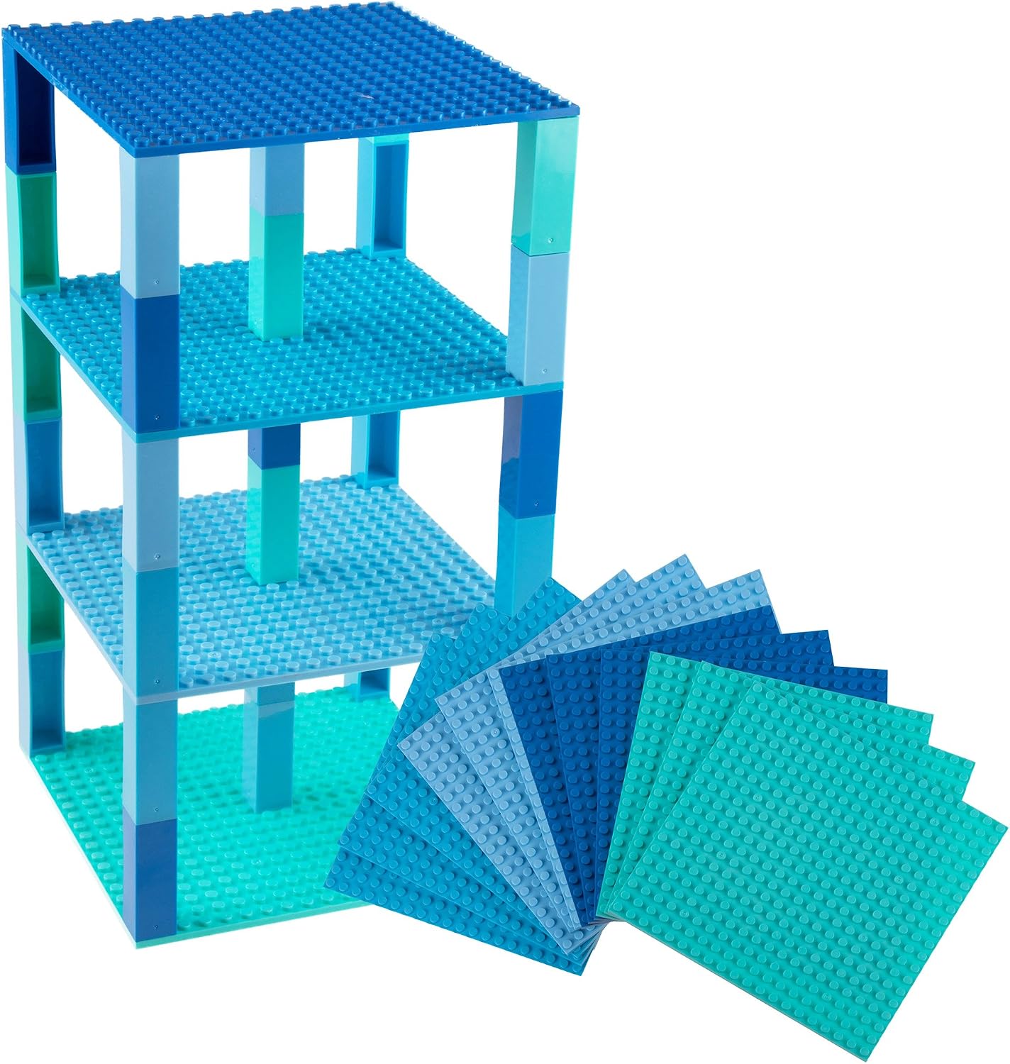 Amazon.com: Strictly Briks Classic Stackable Baseplates 6" x 6" Brik ...