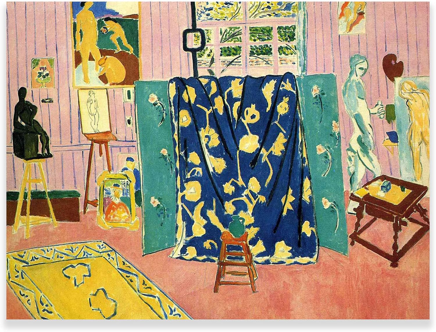 Amazon.com: The Pink Studio Canvas Art Print by Matisse - Famous ...
