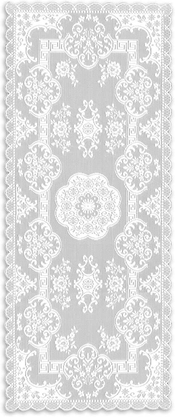 Amazon.com: Heritage Lace Filigree 14" X 36" White Runner : Home & Kitchen