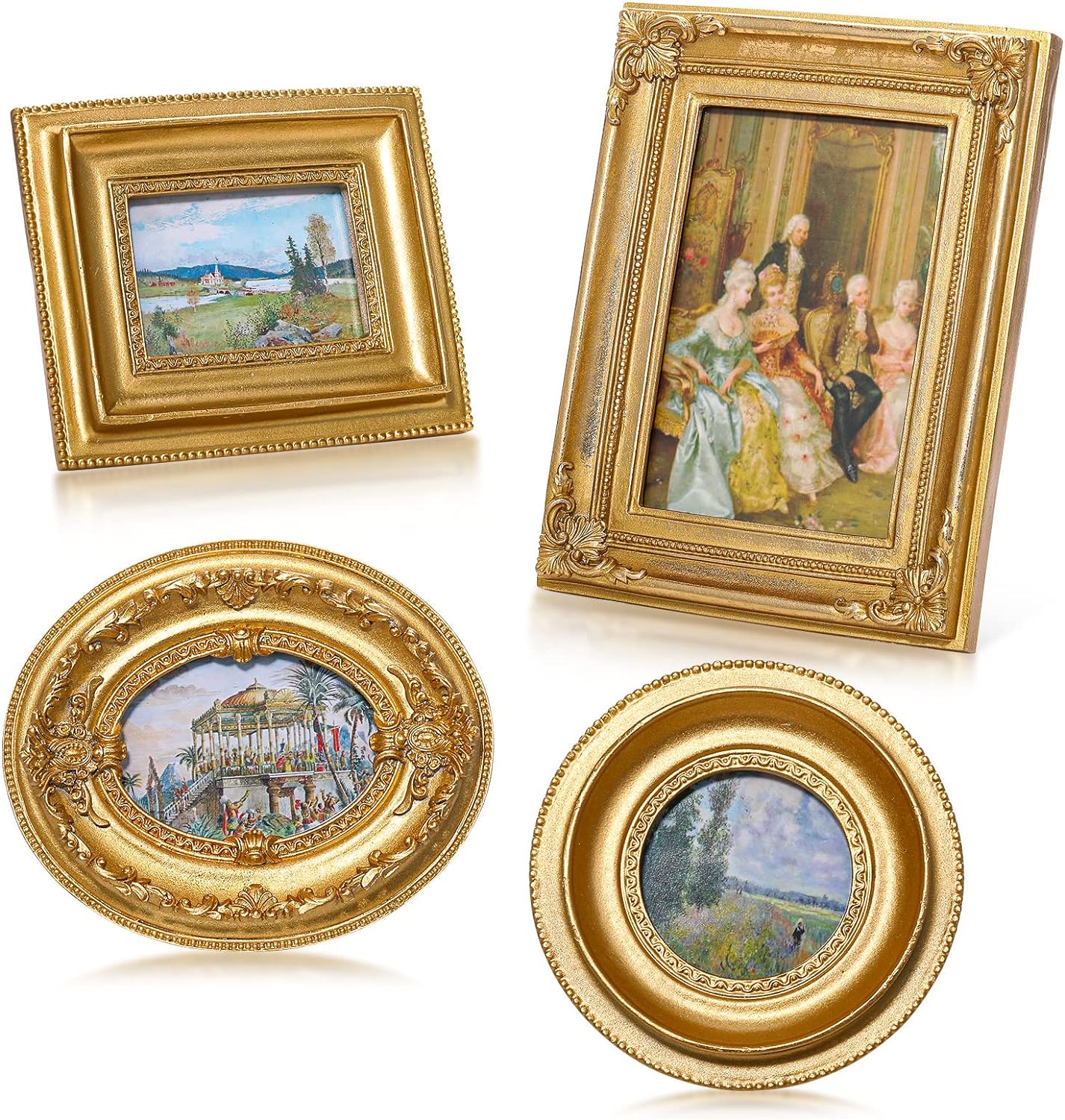 Amazon.com - Geetery 4 Pcs Vintage Frames Set, Mini Antique Picture ...