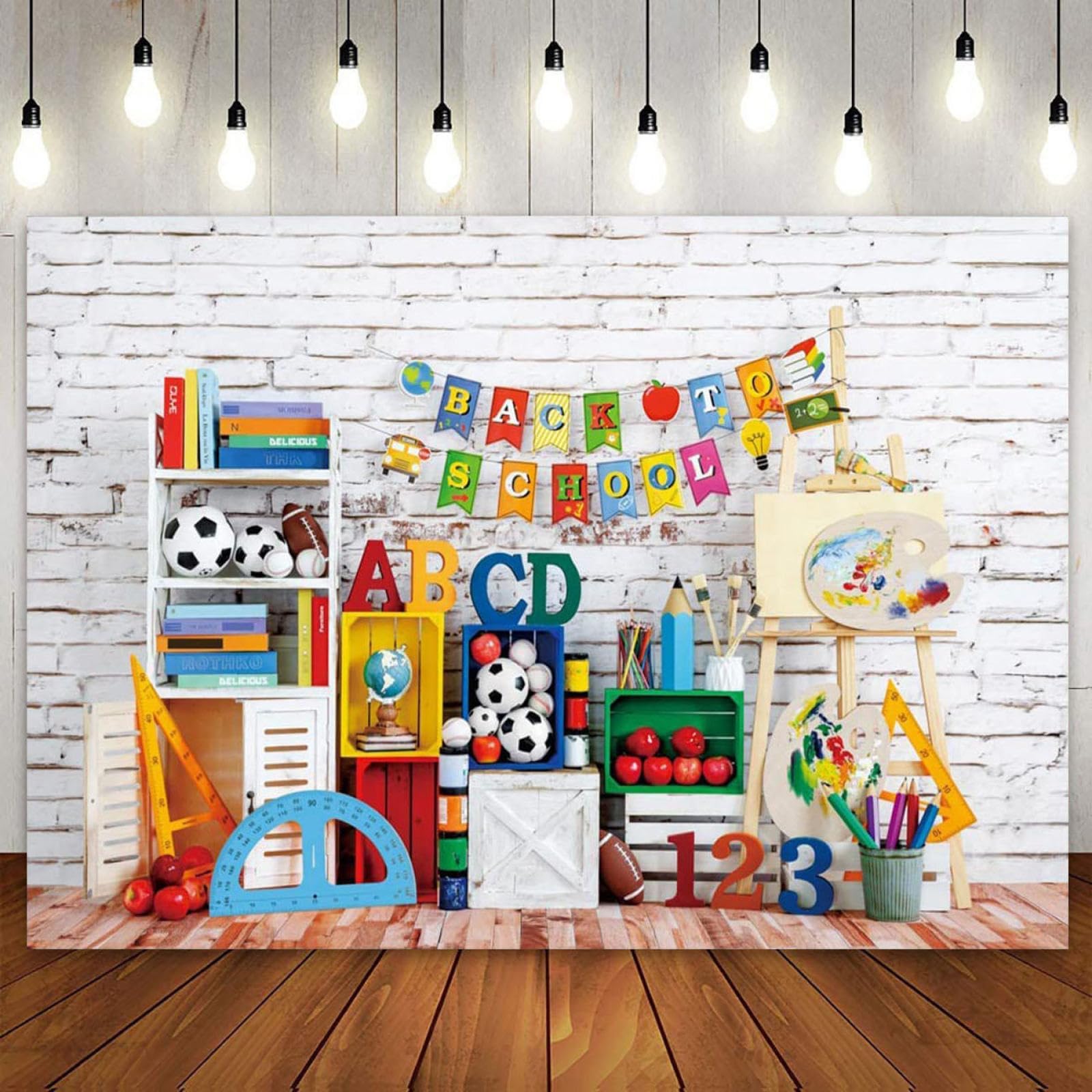Amazon.com : Welcome Back to School First Day Backdrop Kindergarten ...