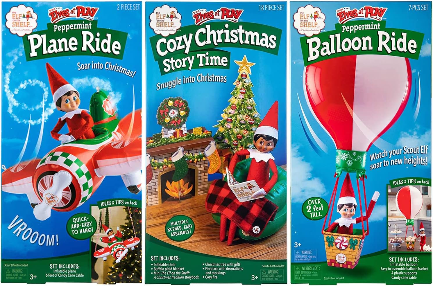 Amazon.com: The Elf on the Shelf Scout Elves at Play Set: Cozy ...