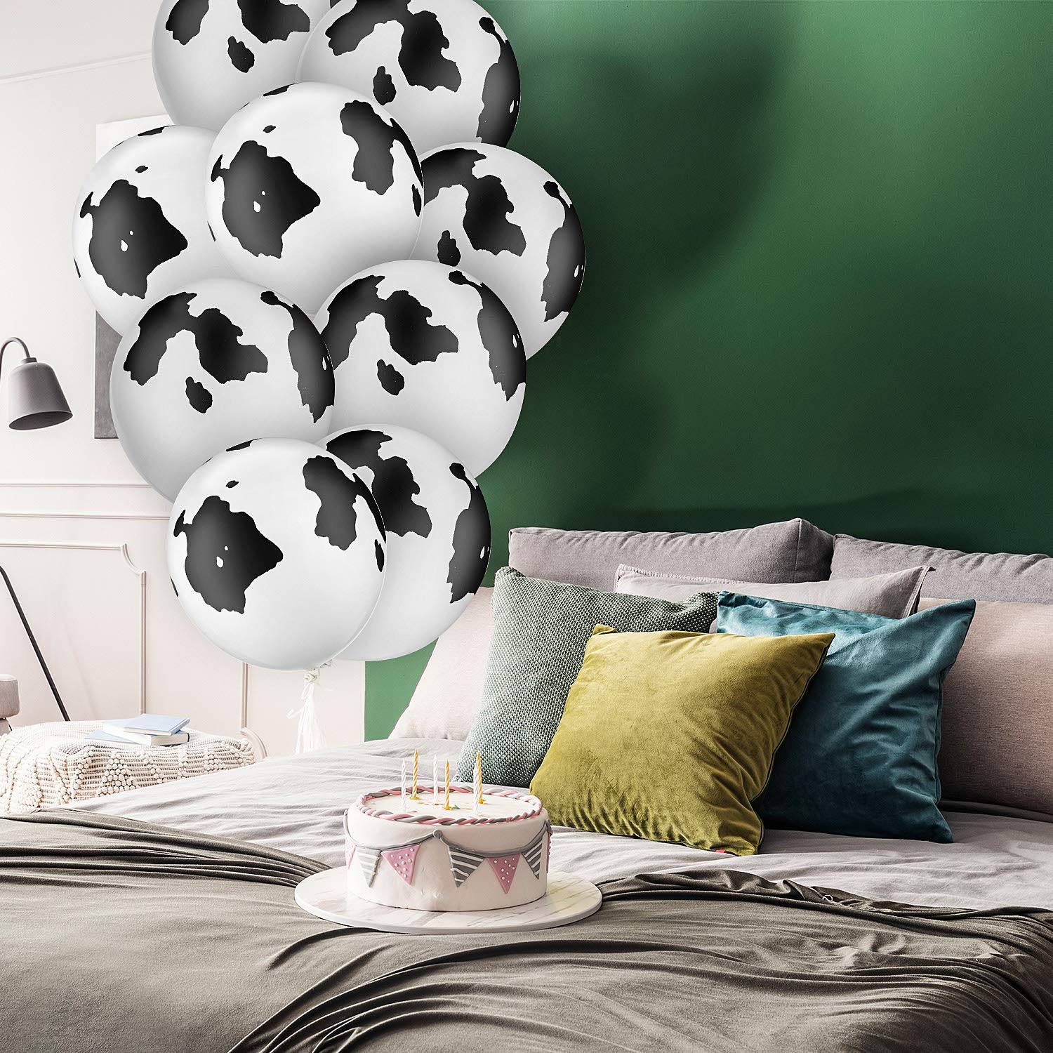 Snapklik.com : Cow Balloons Latex Balloons Funny Print Cow Balloons For ...
