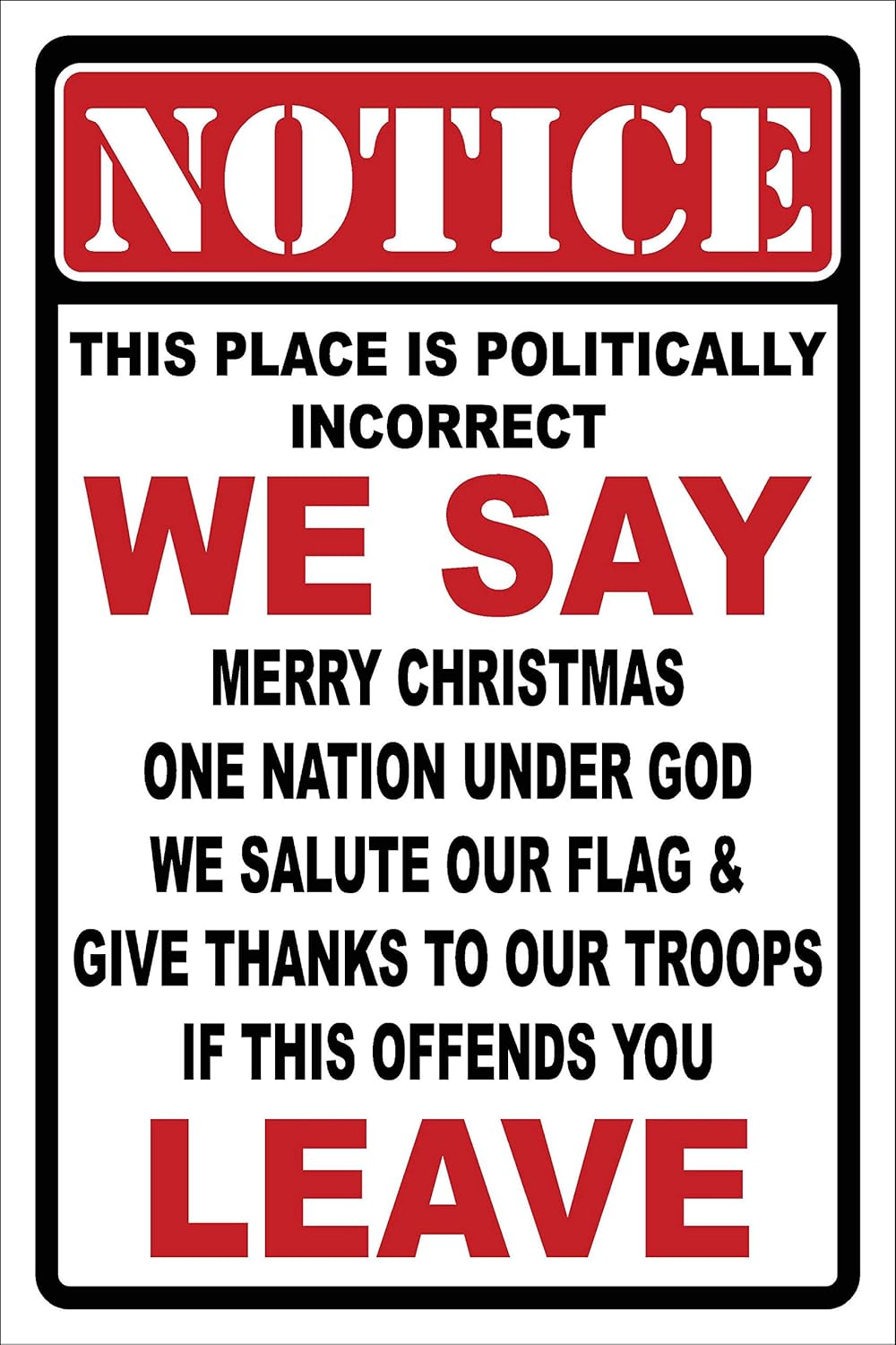 Amazon.com : The Sign Studio – Funny Signs – “Notice This Place is ...