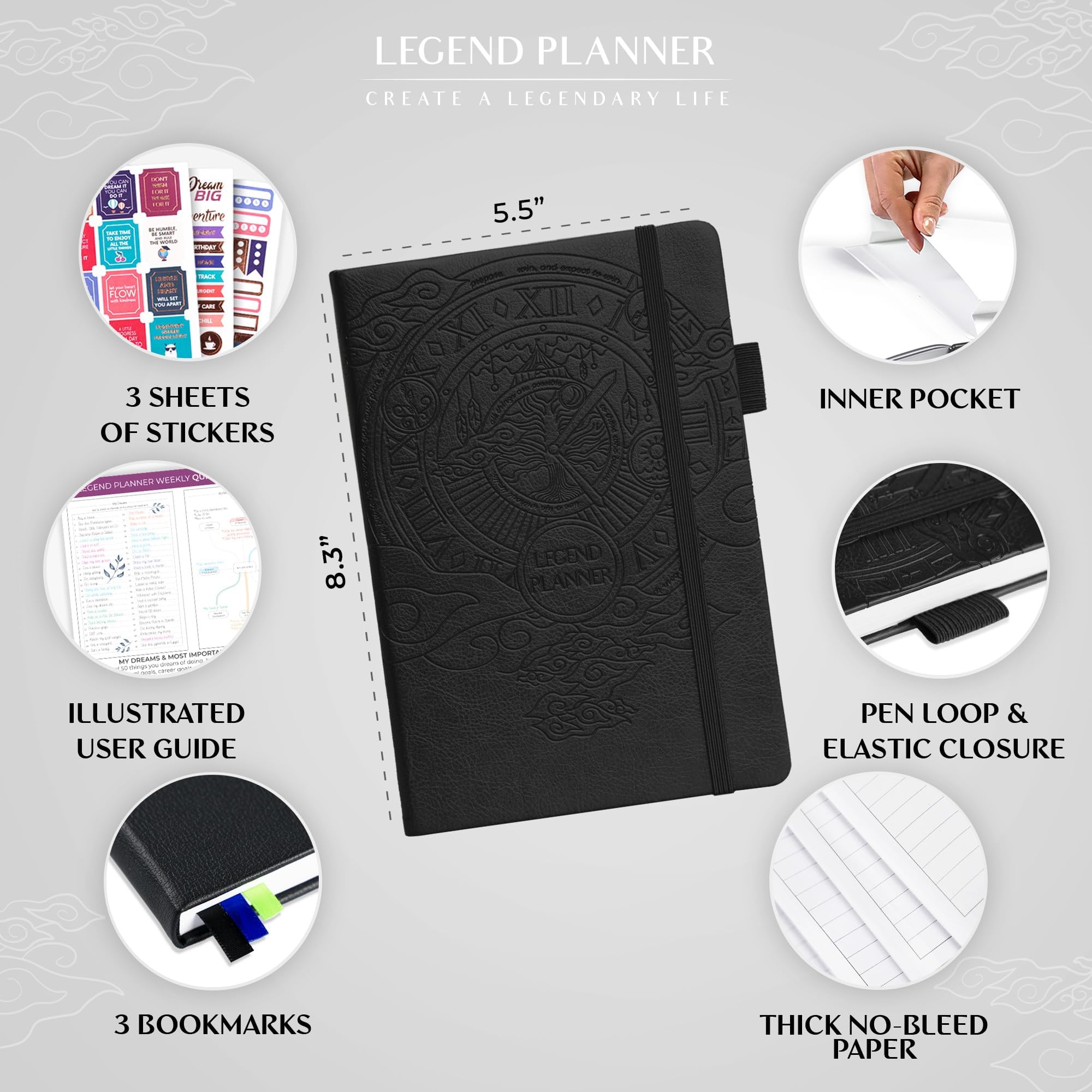 Legend Planner – Deluxe Weekly & Monthly Life Planner to Hit Your Goals ...