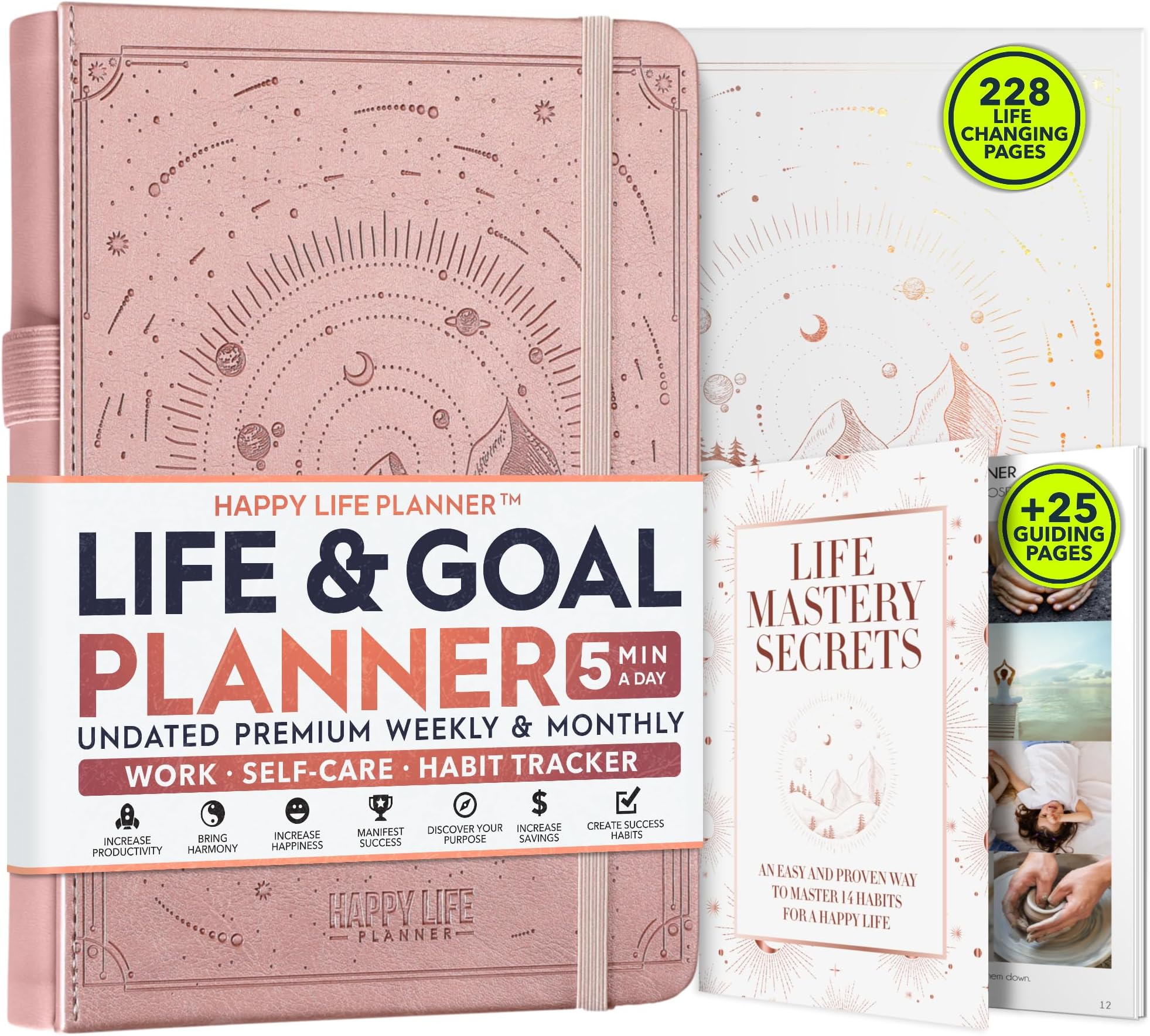 Life Planner - A 12 Month Journey to Crush Your Goals, Increase ...