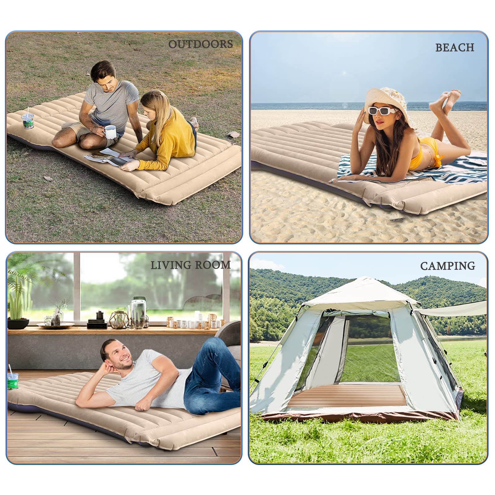 Air Mattress Bed for Tesla Model Y, 3, S, X 5 Seater,Inflatable Bed ...