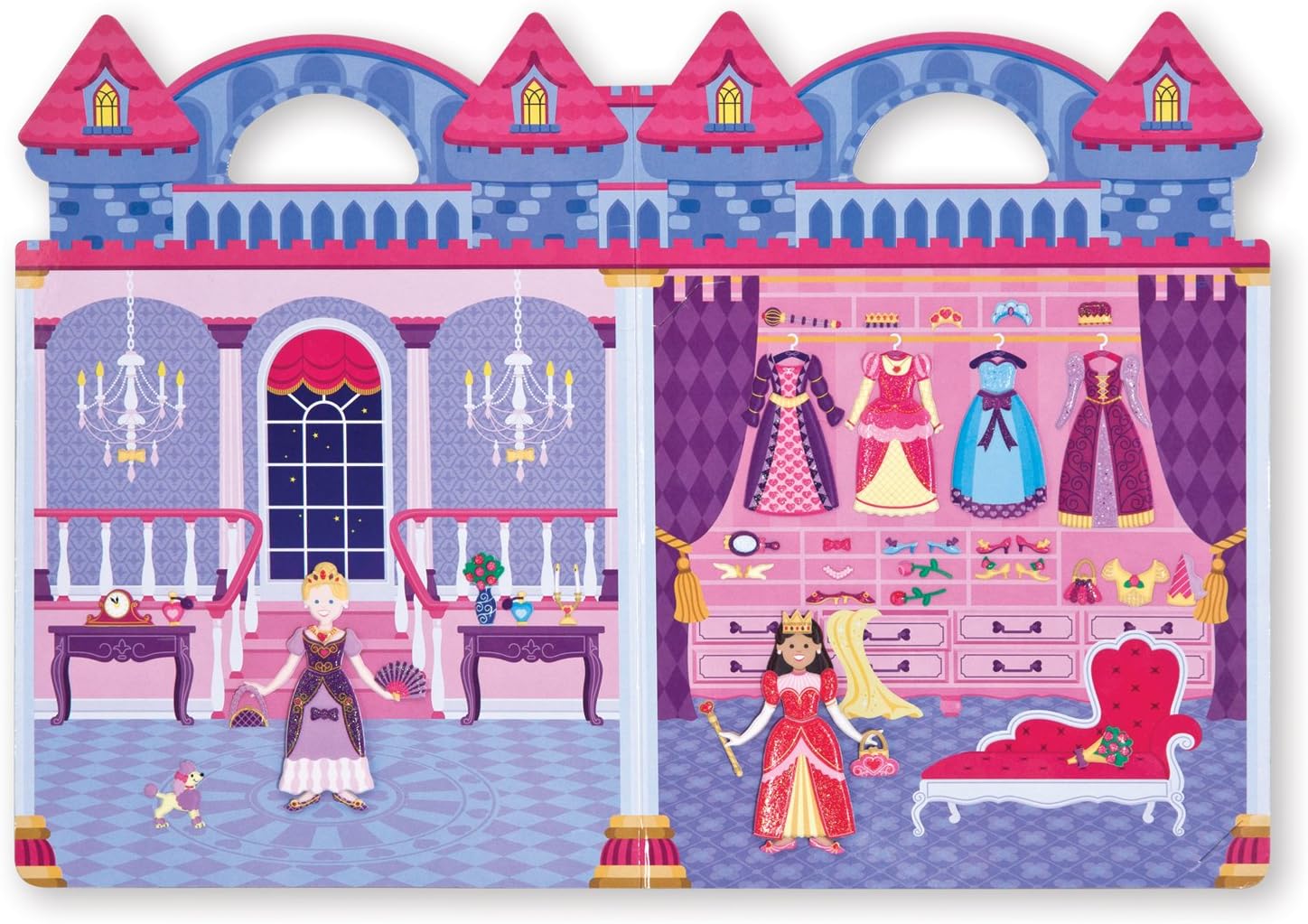 Melissa & Doug Puffy Sticker Play Set, Princess – TopToy