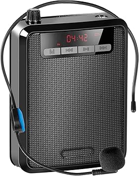 Amazon.com: Voice Amplifier, Portable Microphone Speaker, Teacher ...