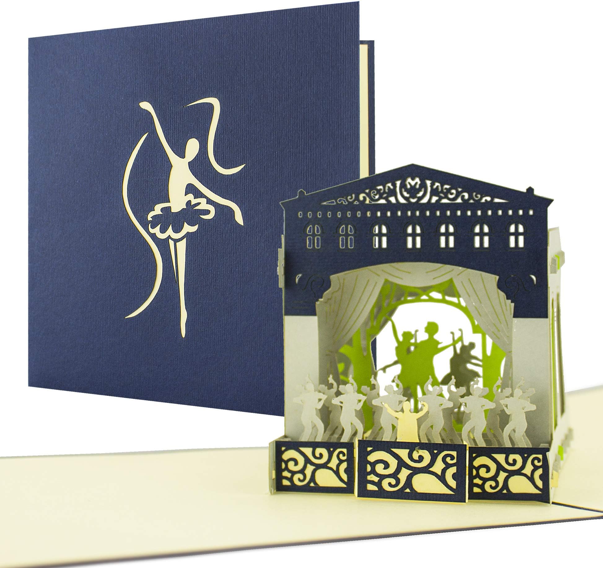 Amazon.com : Diese-Klappkarten A02 Theatre voucher, theatre gifts ...