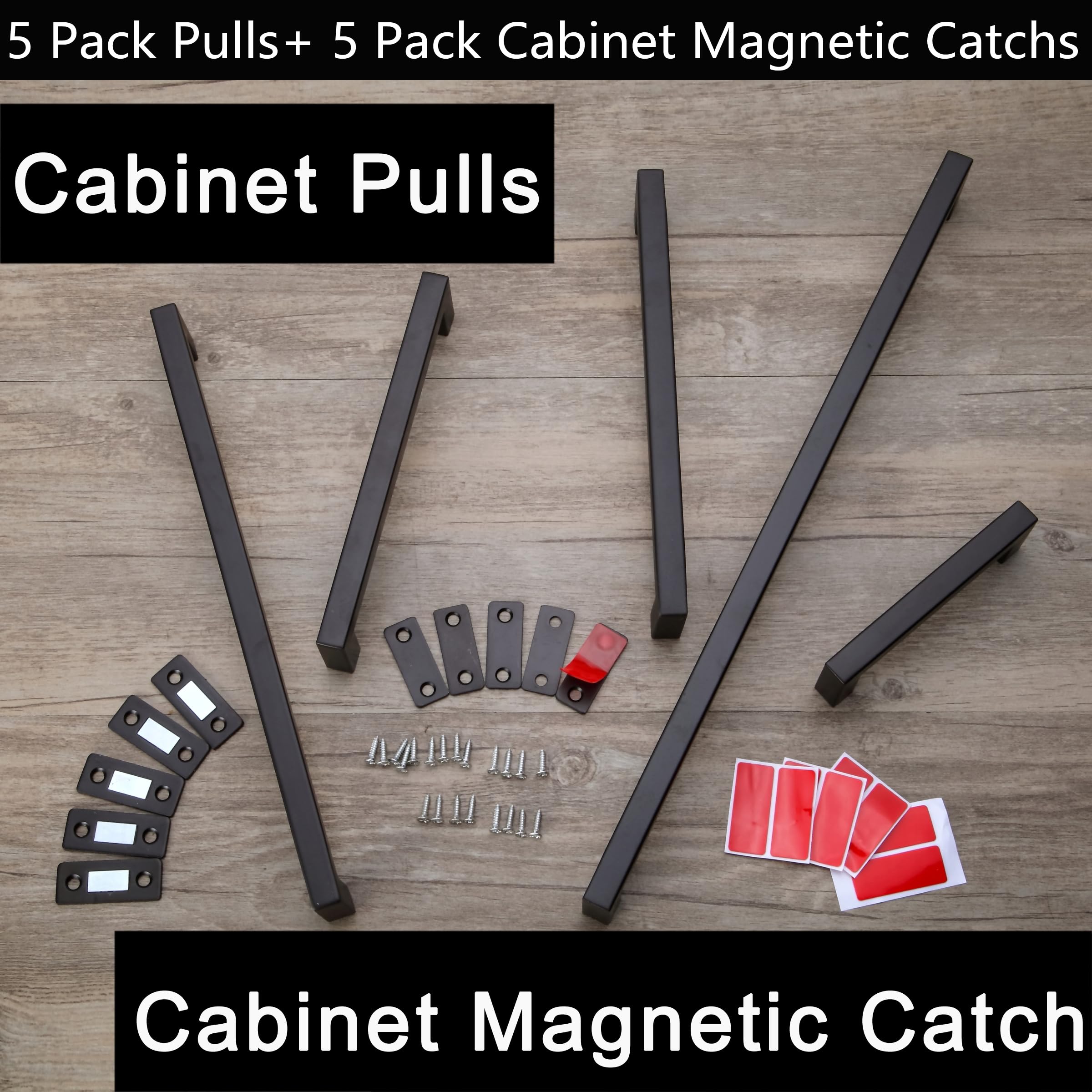 Snapklik.com : Redunest Cabinet Pulls Matte Black Cabinet Handles 5 ...