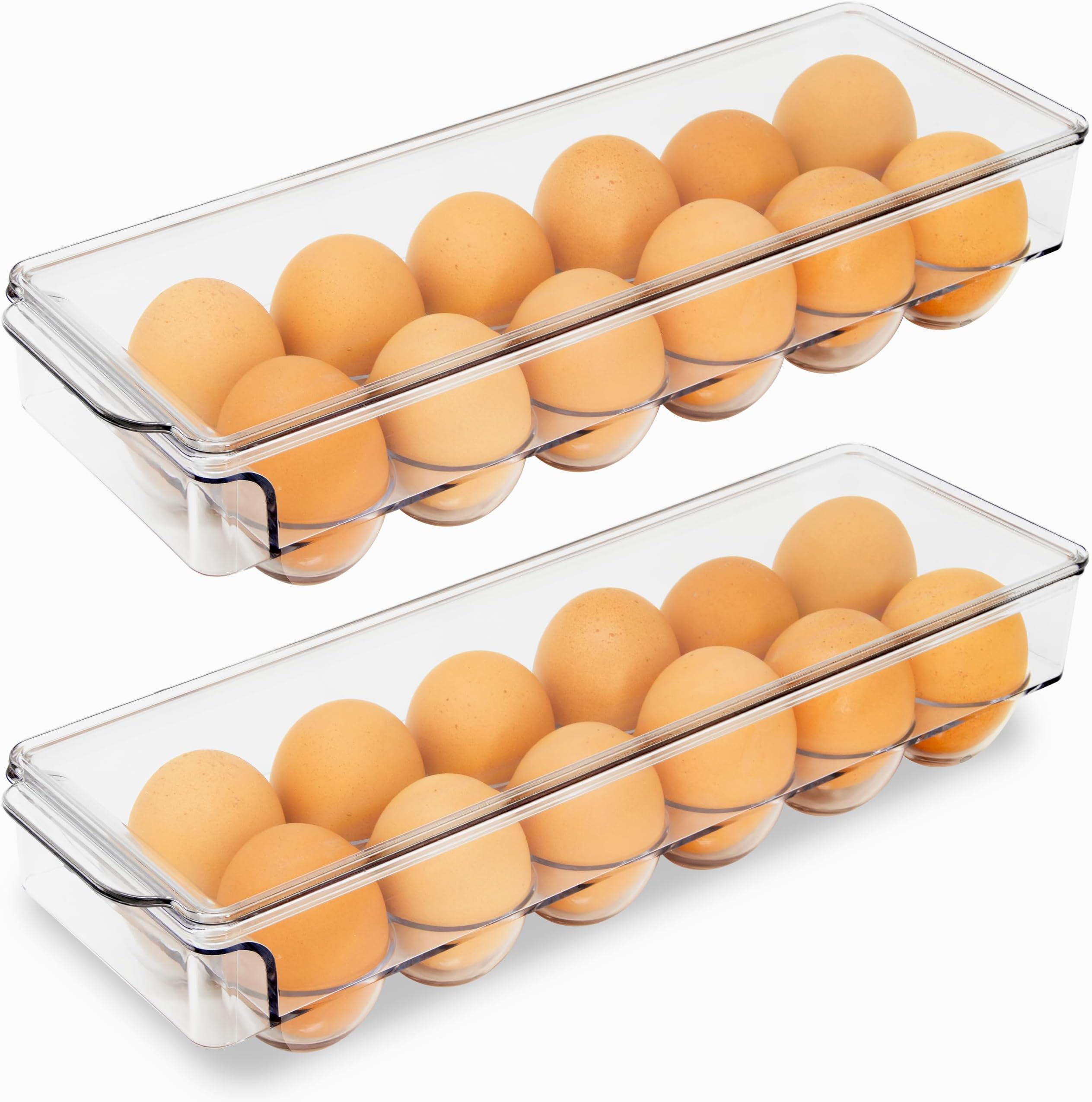 Amazon.com: Nartach Egg Holder for Fridge - 12 Eggs Count - Transparent ...