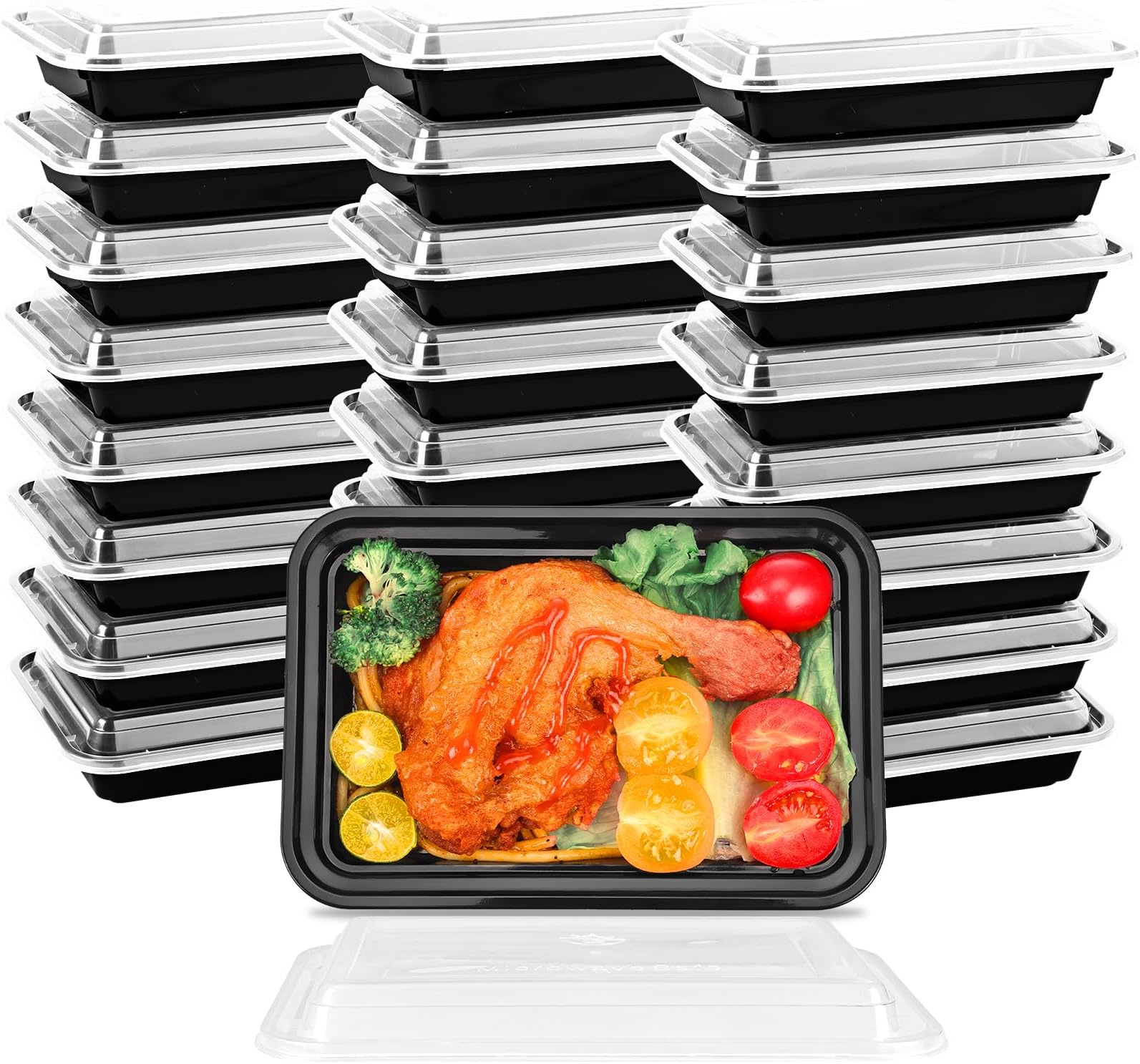Amazon.com: WGCC Meal Prep Containers Reusable - 50 Pack Food Storage ...