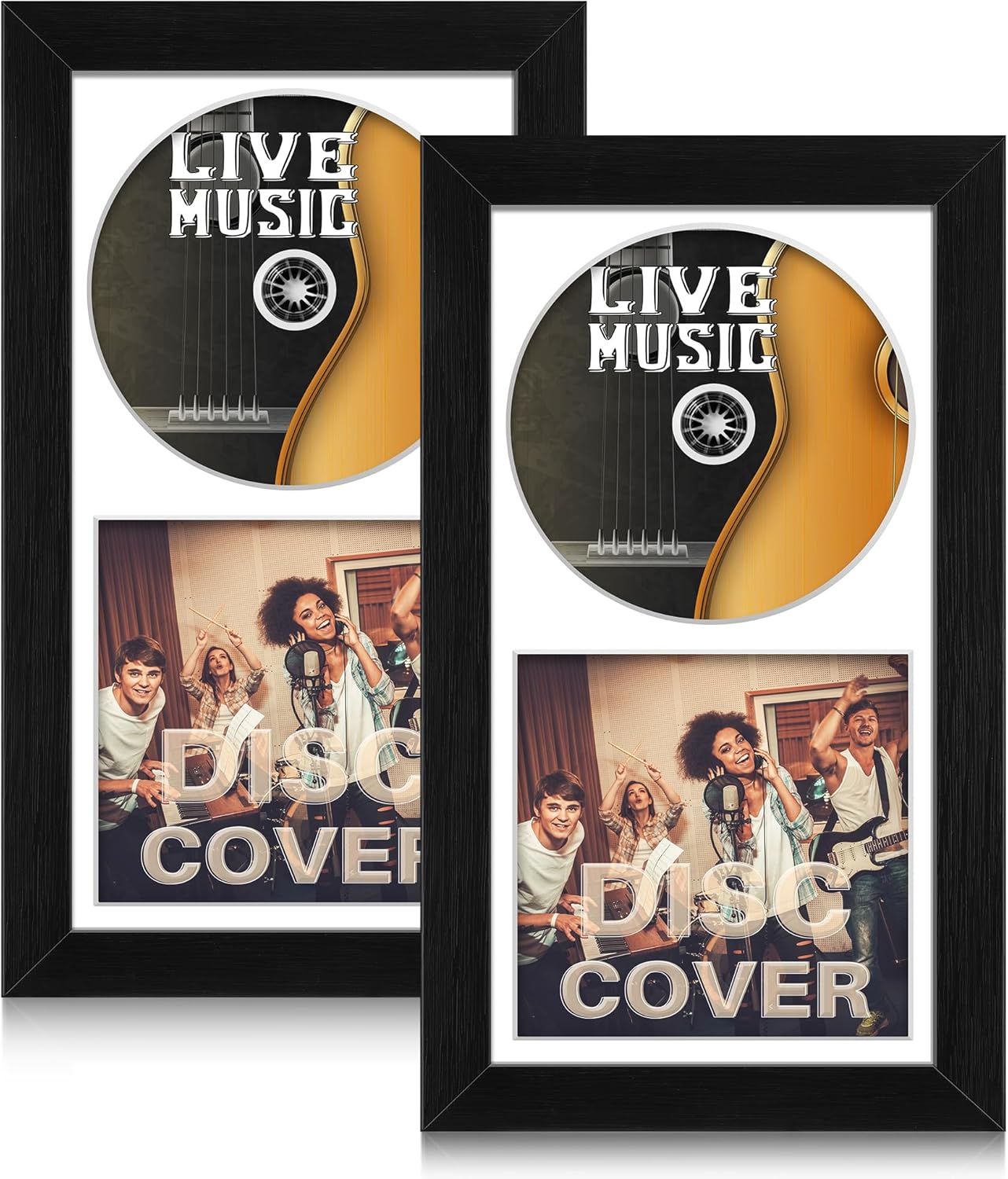 Amazon.com - Dunkive 2 Pcs CD Display Frame, 12" x 6.8" Album Cover Art ...