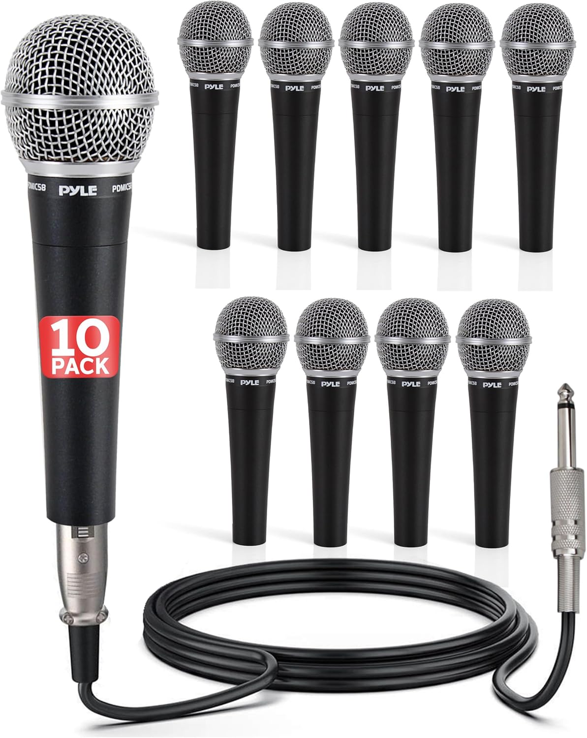 Amazon.com: Pyle Professional Dynamic Microphone - 10-Pack ...